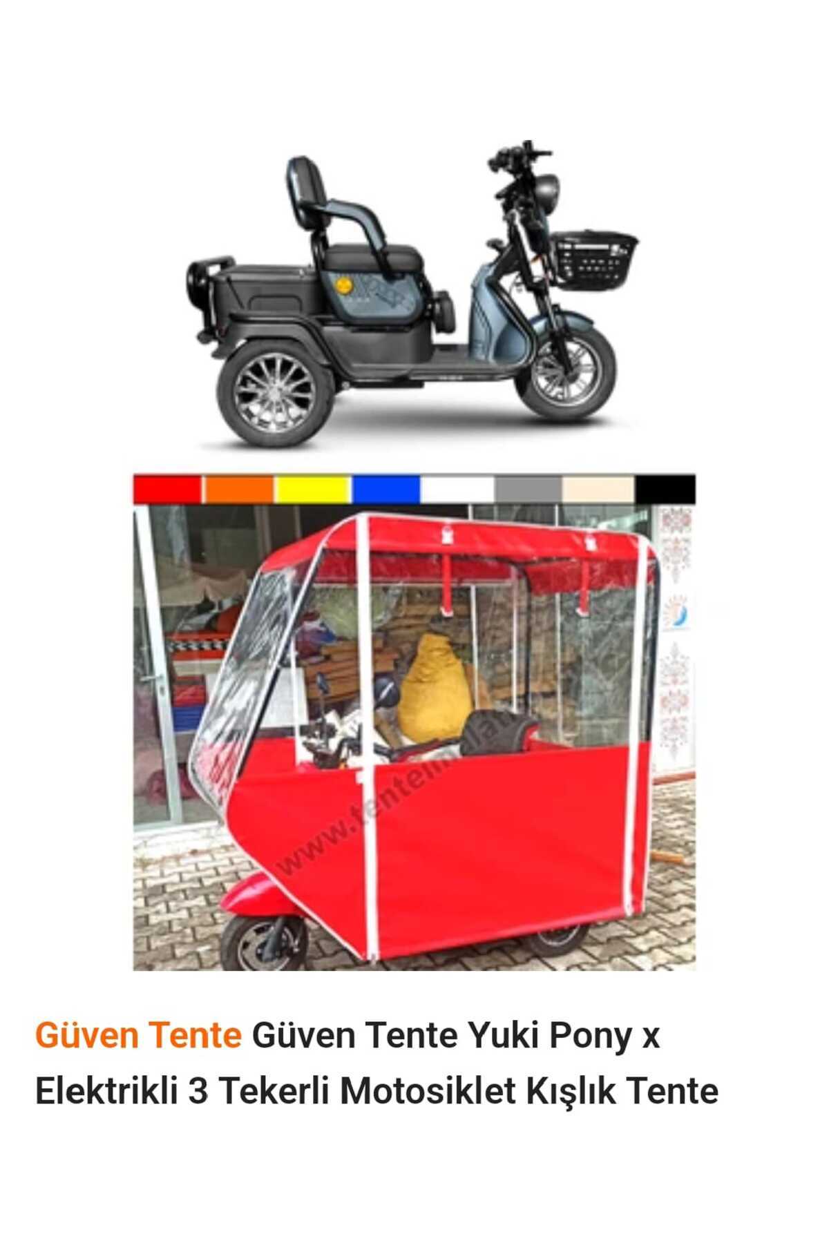 Yuki Güven Tente Yuki Pony x Elektrikli 3 Tekerli Motosiklet Kışlık ...