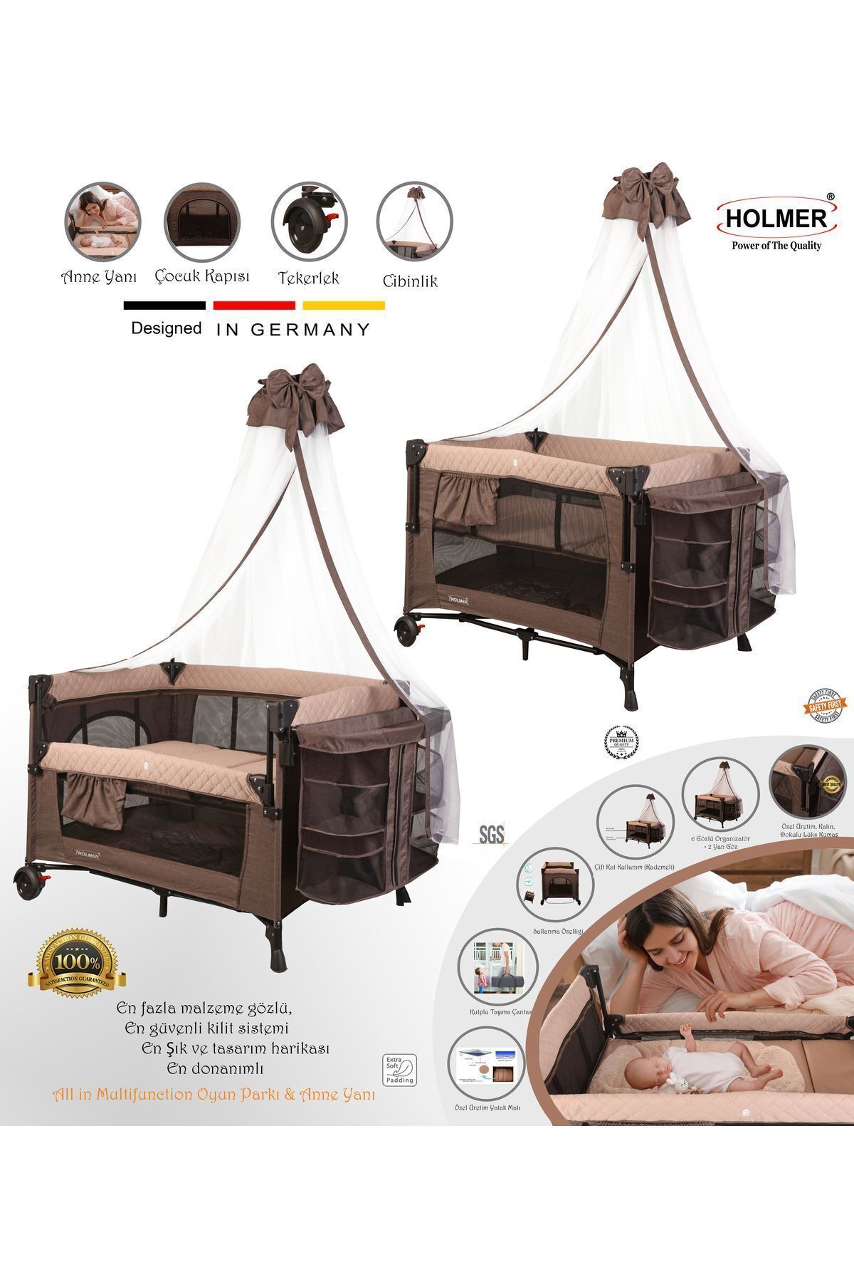 Holmer Maxi Comfort Coolstyle (ANNE YANI) Cibinlikli Deluxe Oyun Parkı ...