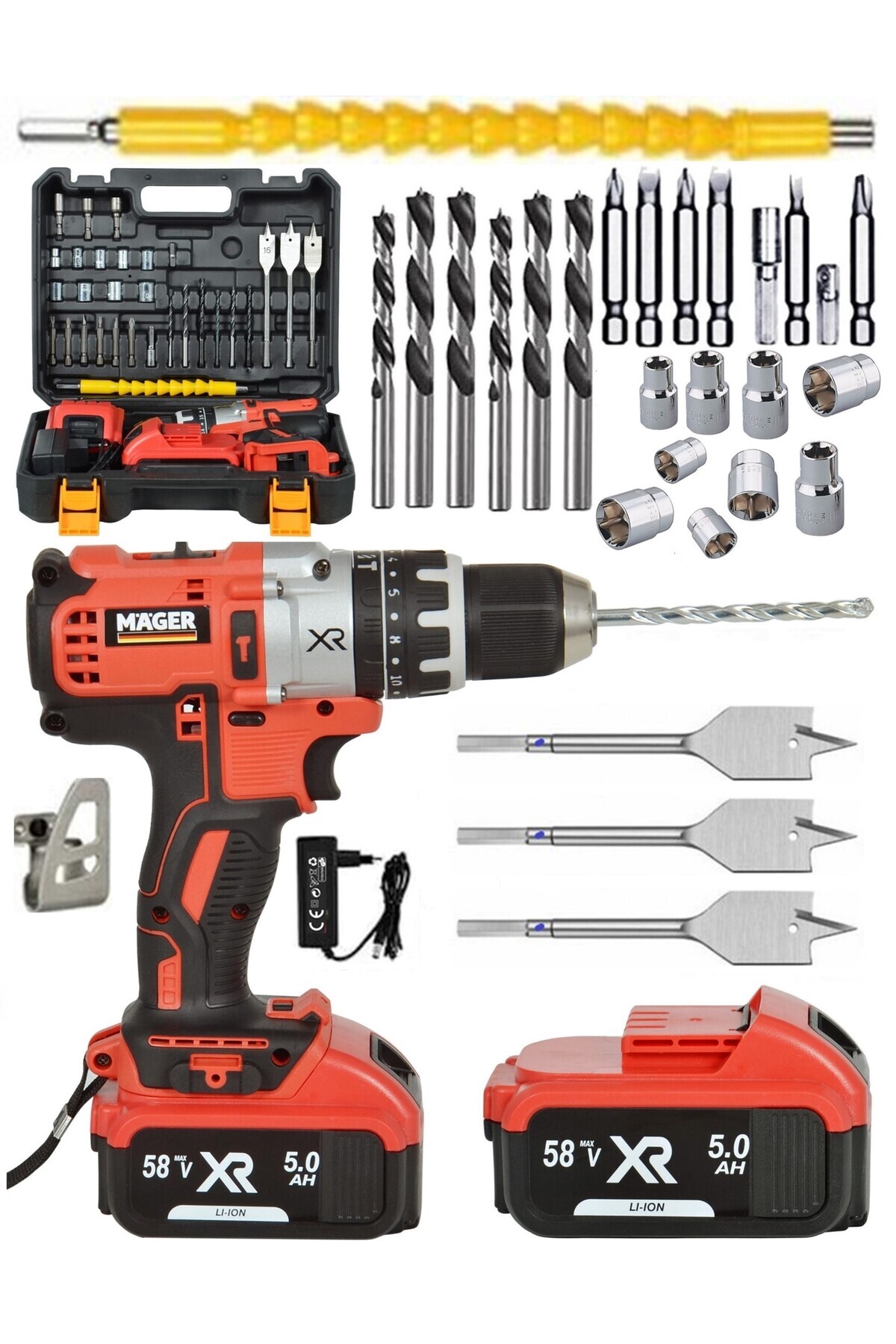 Mager Germany Thechnology Xr 58 Watt 5 Ah Çift Akülü Şarjlı Vidalama ...