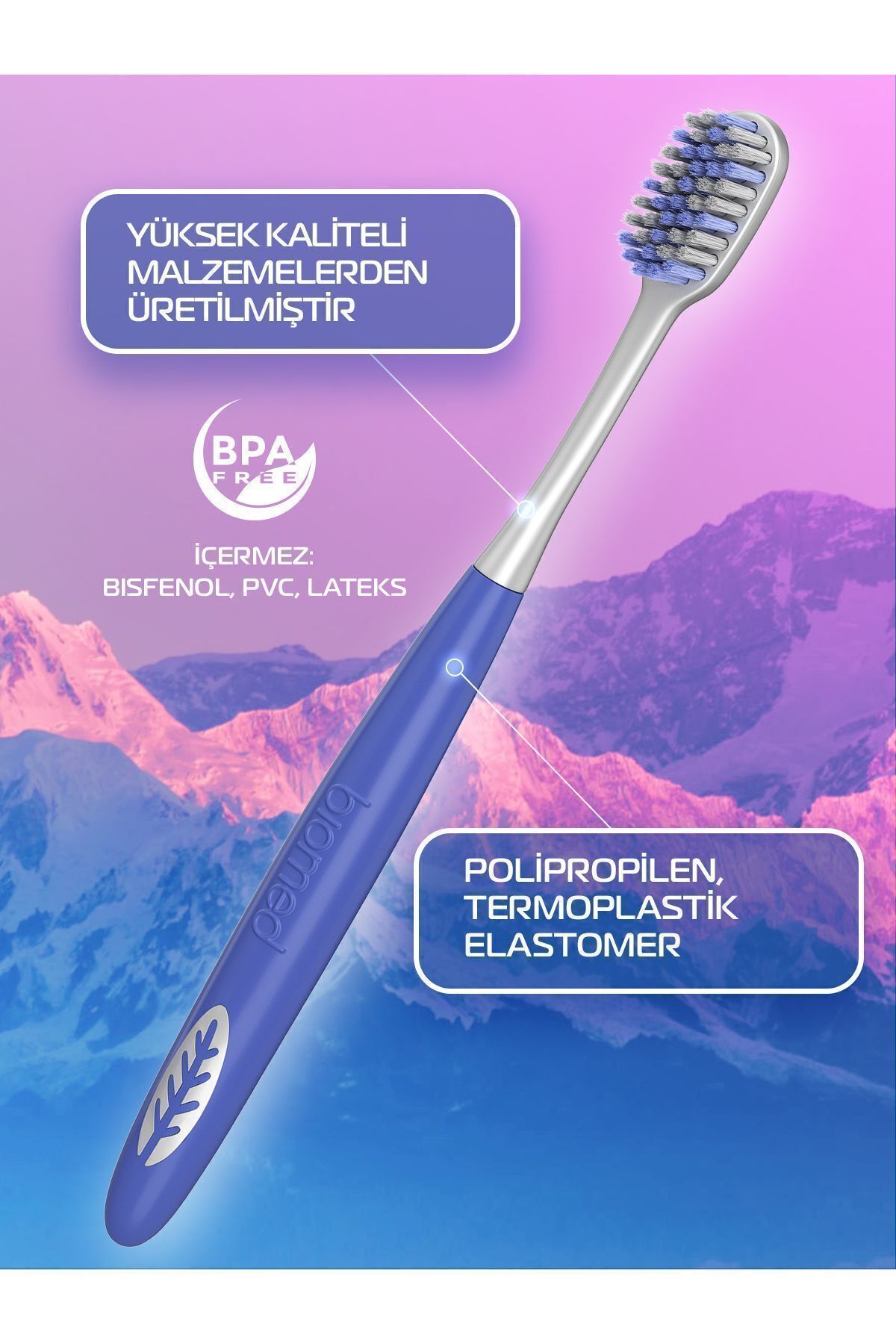 Biomed Pink Salt Ultra Soft Ince Diş Fırçası Himalaya Tuzu Kaplı ...