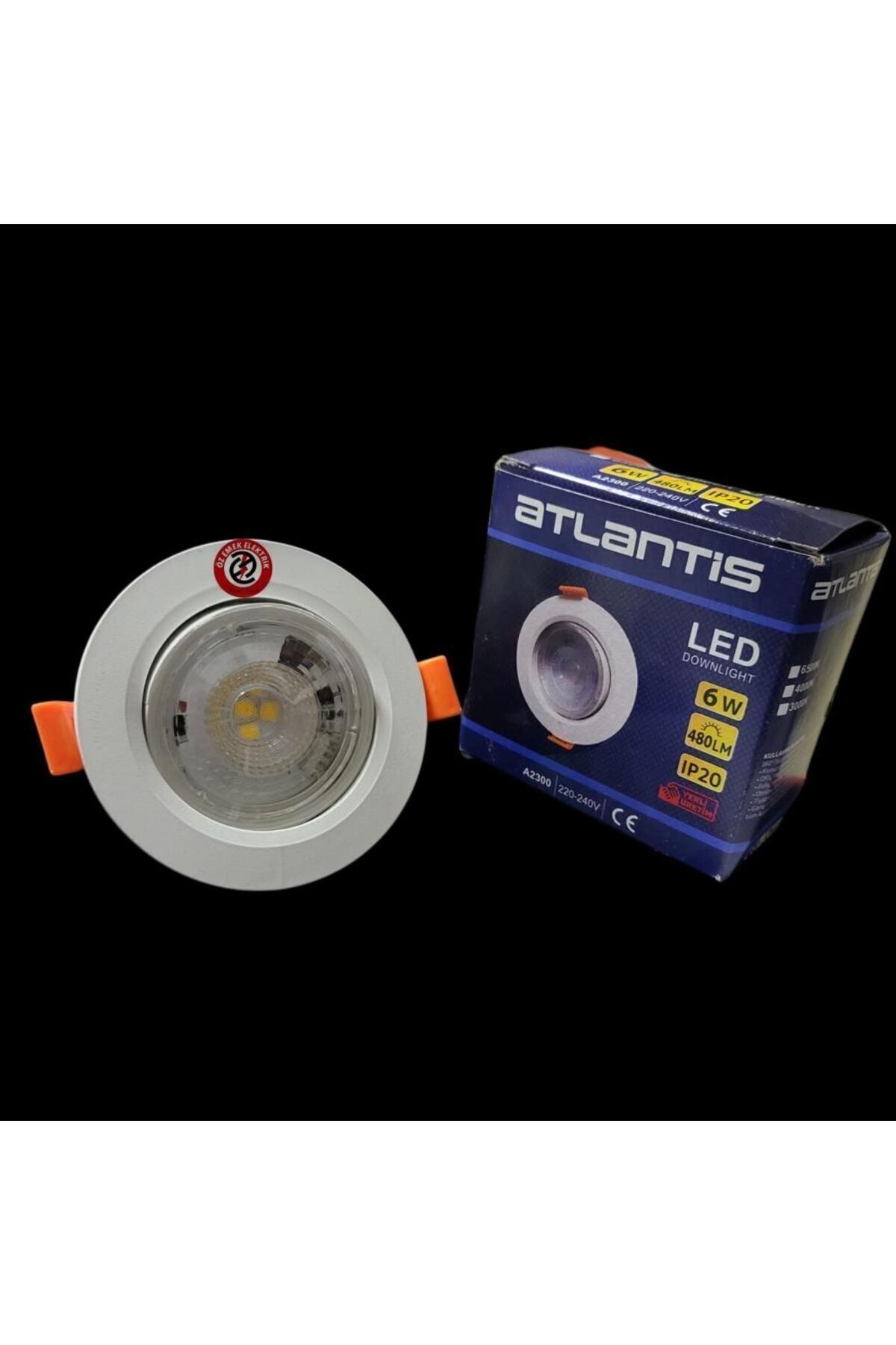 ÖZEMEK ATLANTİS 6 WATT 6W COB LED SPOT BEYAZ KASA YUVARLAK BEYAZ IŞIK ...