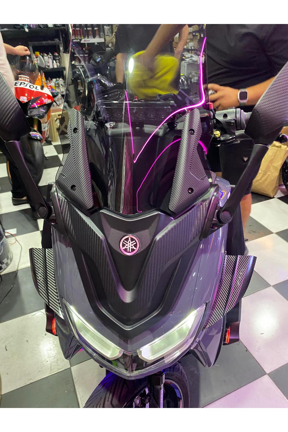 ROLEMOTOPARTS - Nmax 125/155 2021-2024 Arora Maxt Katlanır Ayna Spoiler ...