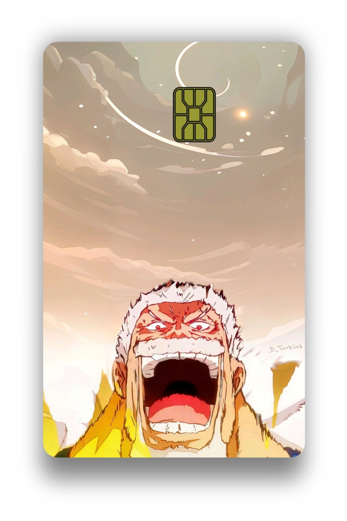 uzuntuning One Piece Monkey D Garp Banka Kartı Sticker Kaplama (ÖZEL ...