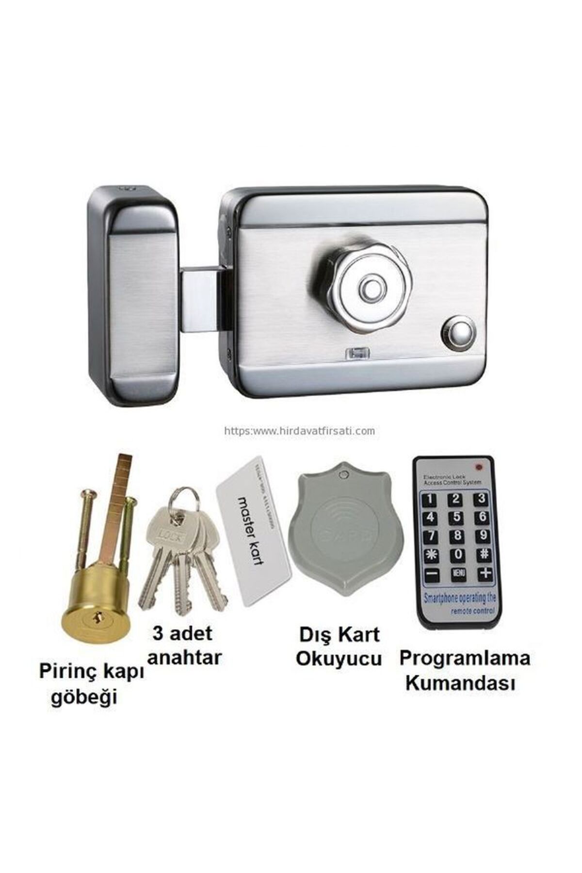 Marelli motorlu otomat sessiz elektrikli trajlı apartman kapı kilidi ...