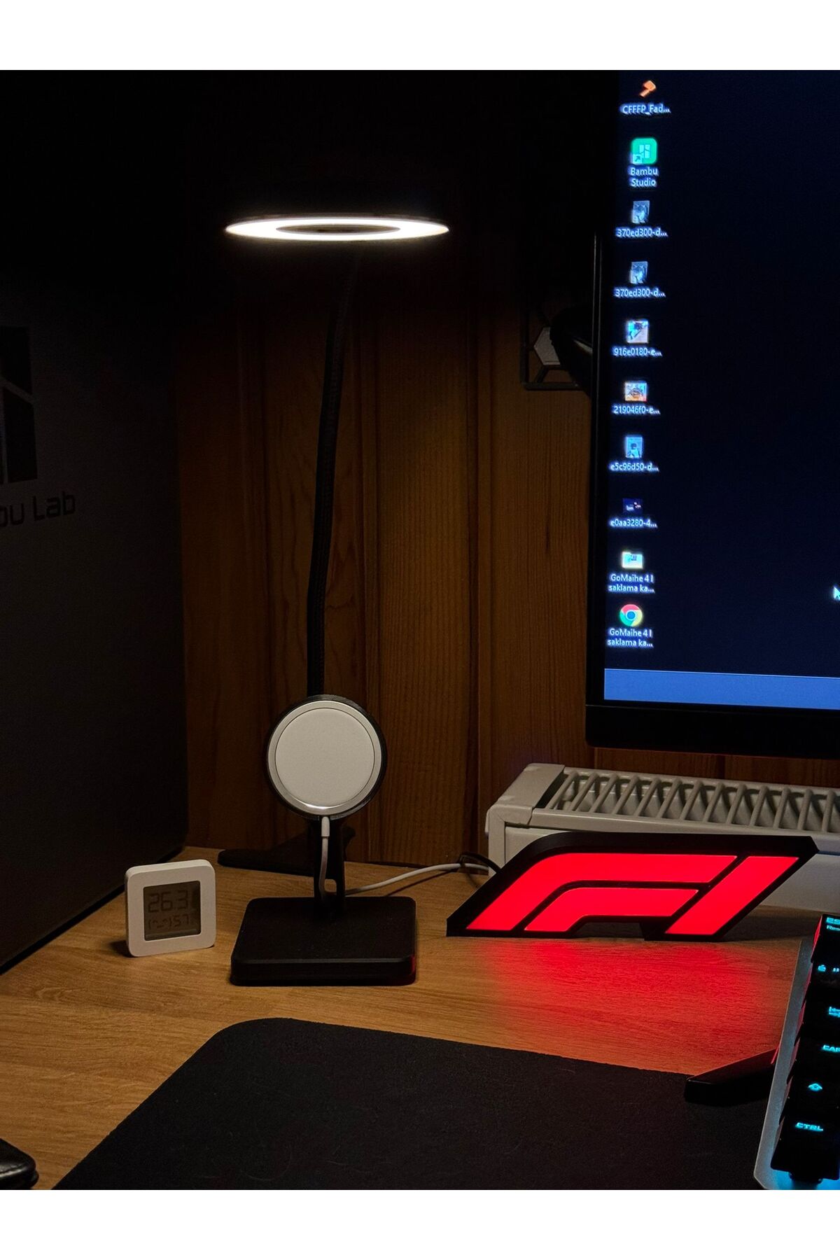 gadget gurme Formula F1 Logo Led Masaüstü Aydınlatma 5v Usb Tak ...