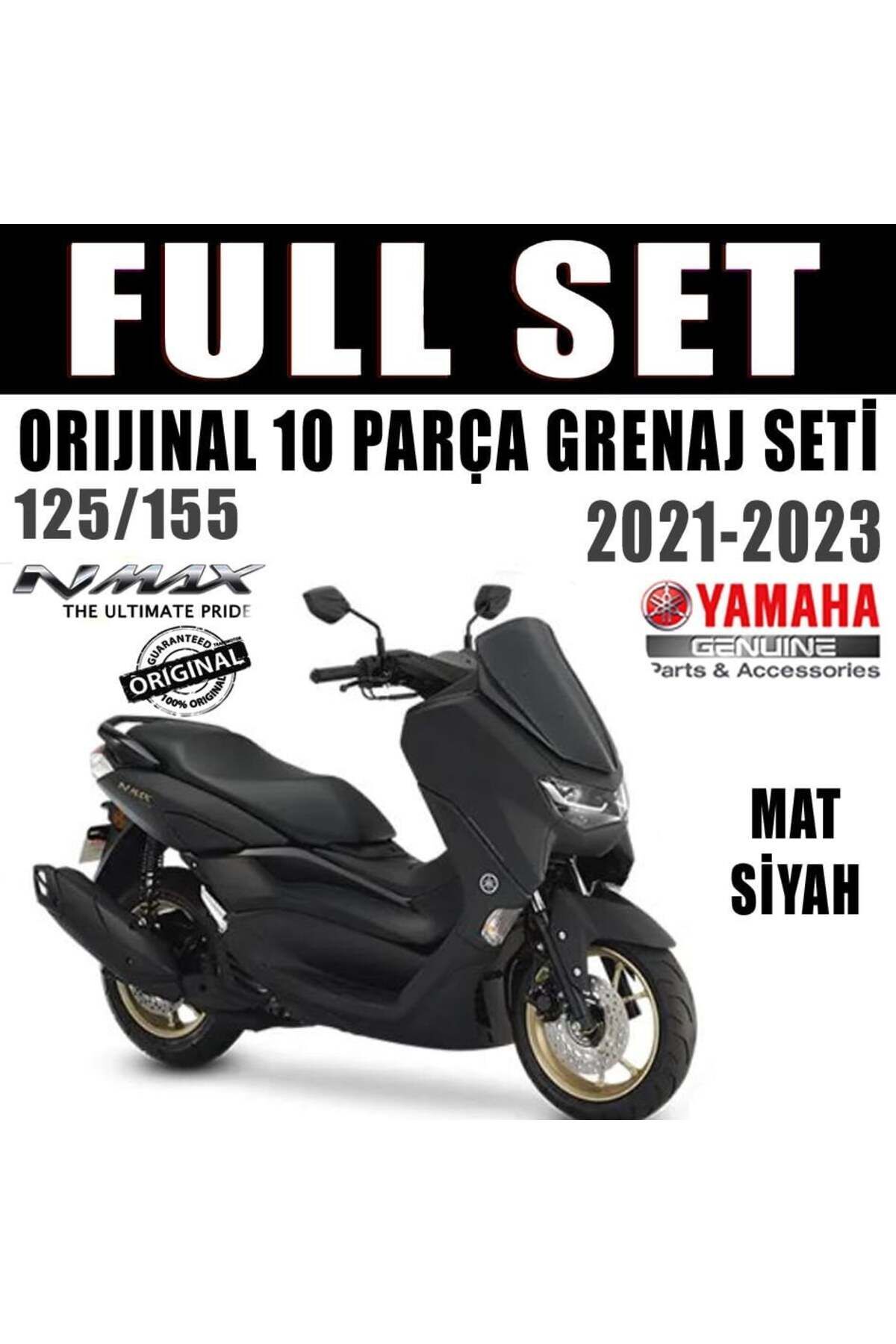 Genel Markalar - Nmax 125/155 2021-2024 Orijinal Grenaj Seti Mat Siyah ...