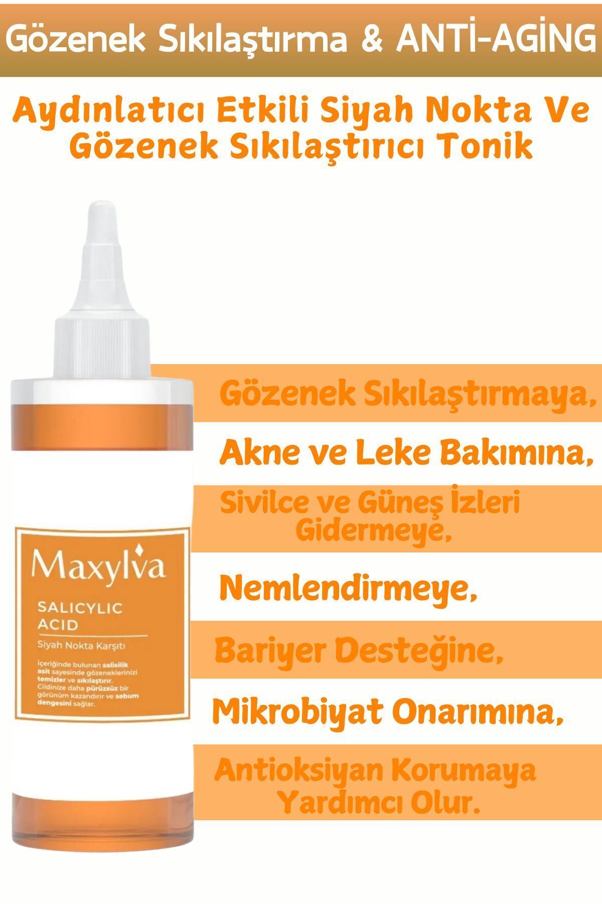 Maxylva Yağlı ve Karma ciltler için Siyah Nokta Karşıtı Arındırıcı ...