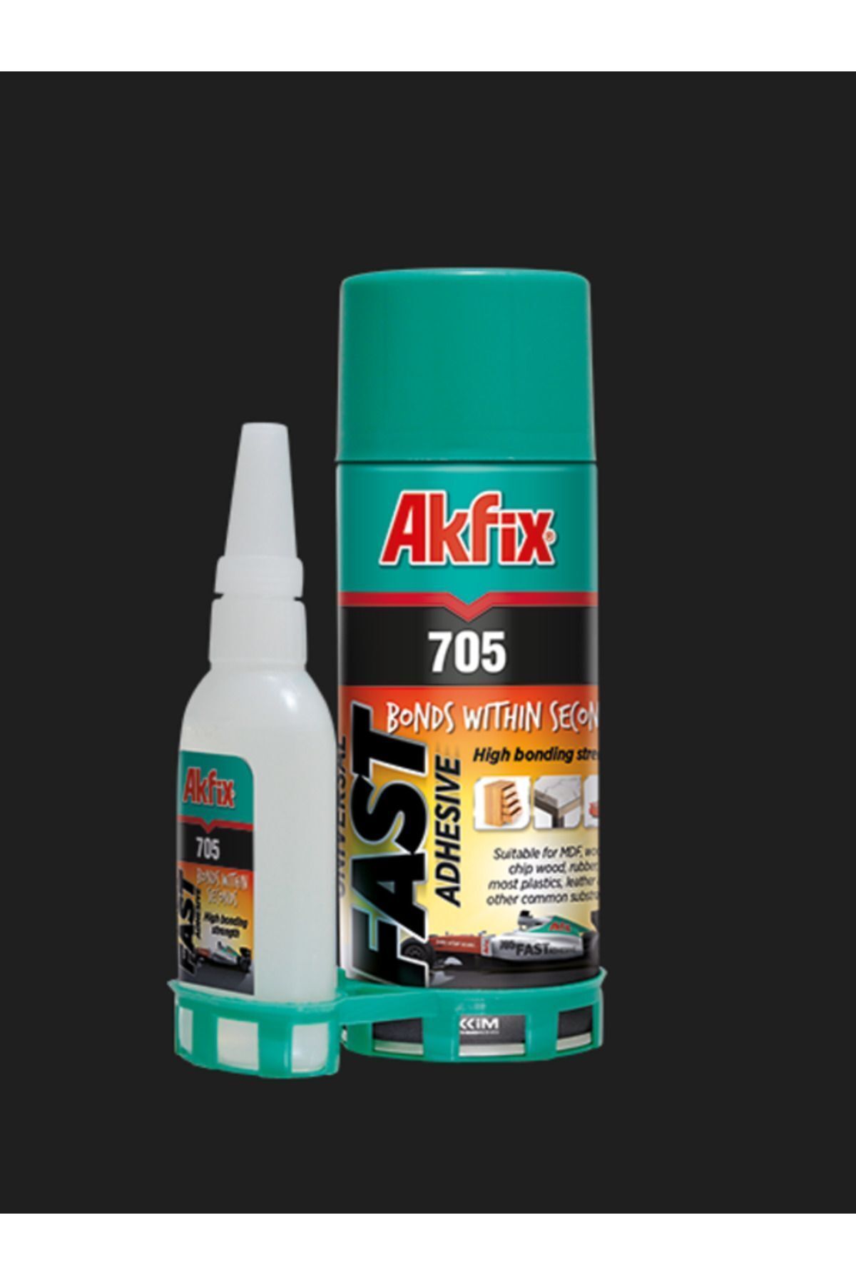 Akfix AKFİX 705 HIZLI YAPIŞTIRICI 1 ADET 400 ml + 100 GR , 1 ADET 200 ml + 50 GR YÜKSEK ...