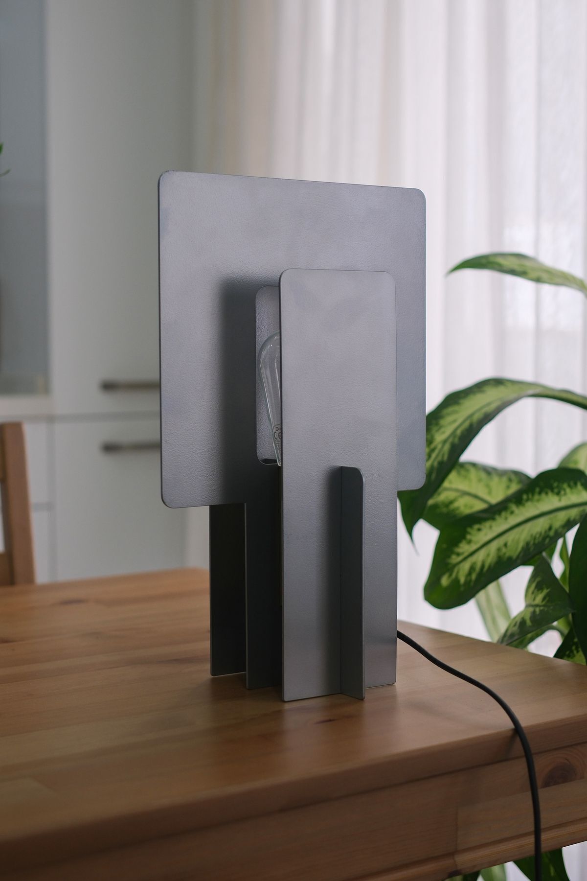 Genel Markalar Luna Silver Modern Abajur Minimalist Abajur Metal ...