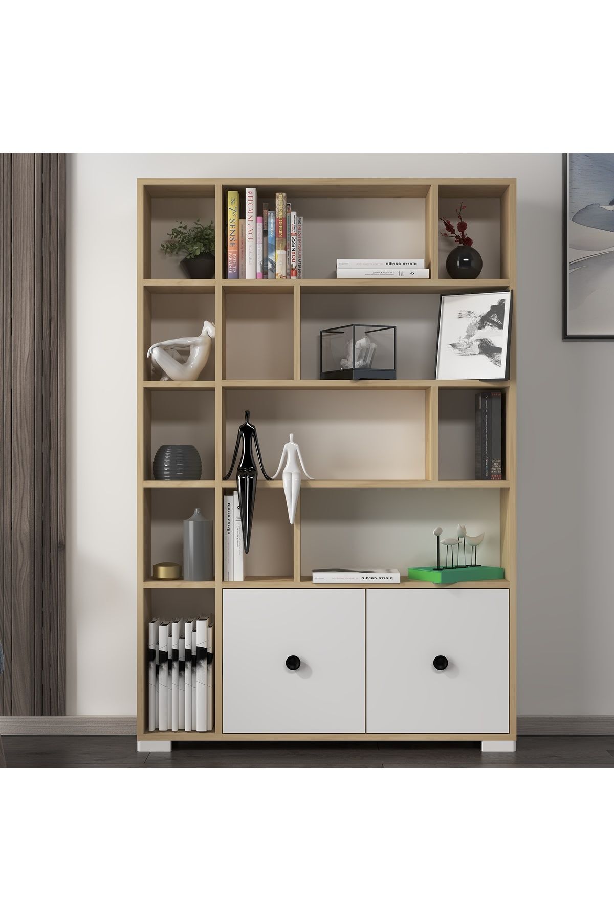 DEMONTE DECOR CLARK KİTAPLIK SAFİR-BEYAZ - Fiyatı, Yorumları