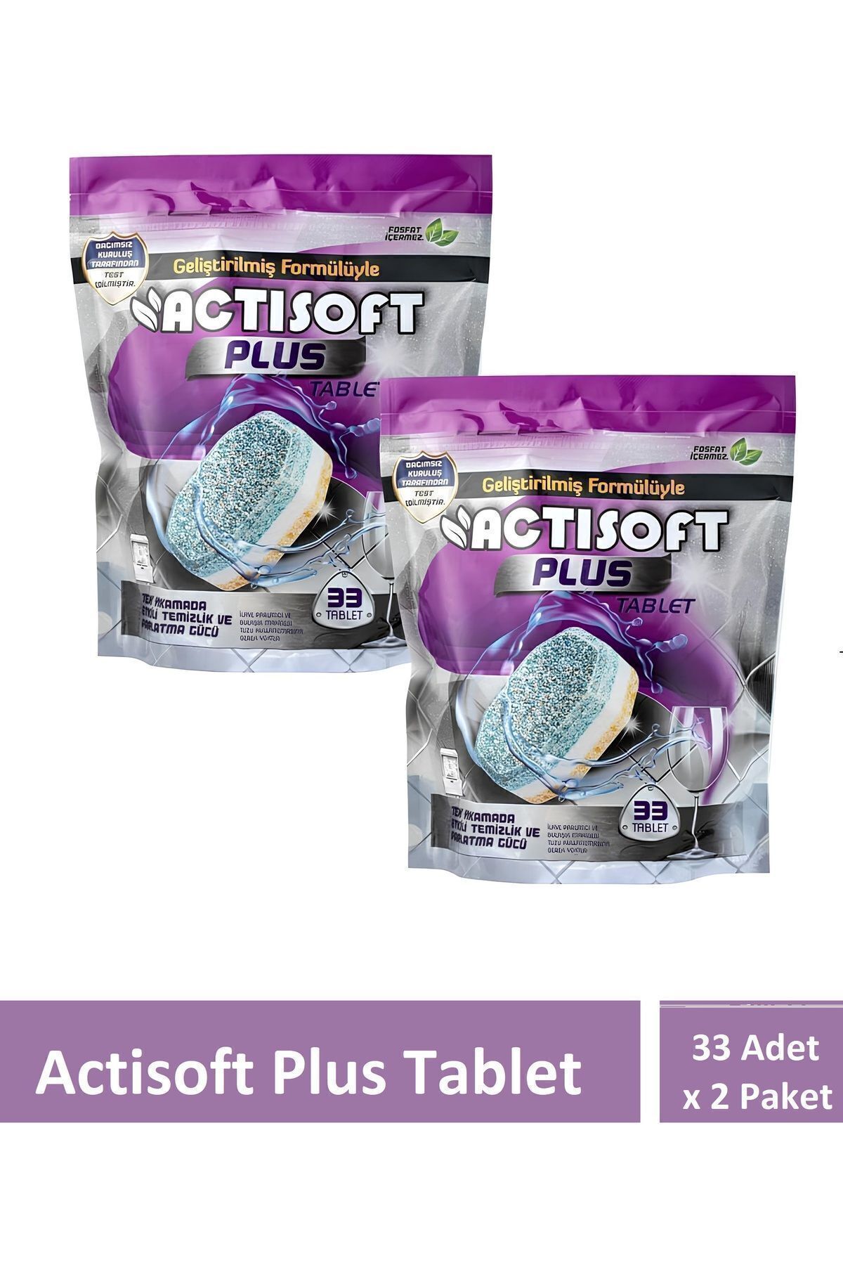 actisoft Plus Bulaşık Makinesi Tableti Bulaşık Makinesi Deterjanı 33 ...
