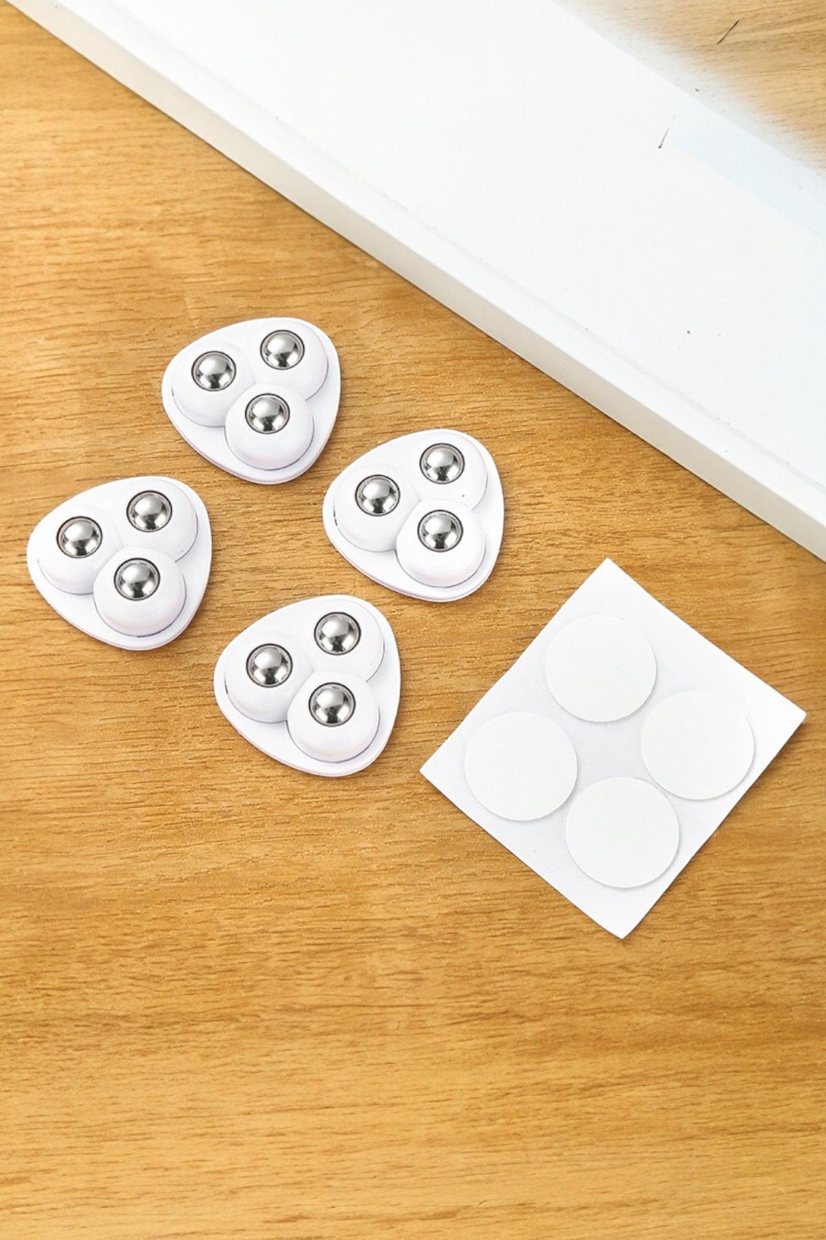 Sezka Life Üç Bilyeli Tekerlek Saklama Kutusu Başucu Masası Tekerleği ...