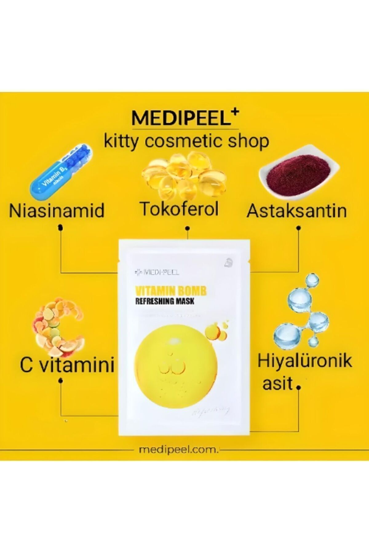 Medipeel Medı-peel Vitamin Bomb Refreshing Mask(KIRIŞIKLIKLAR VE ...