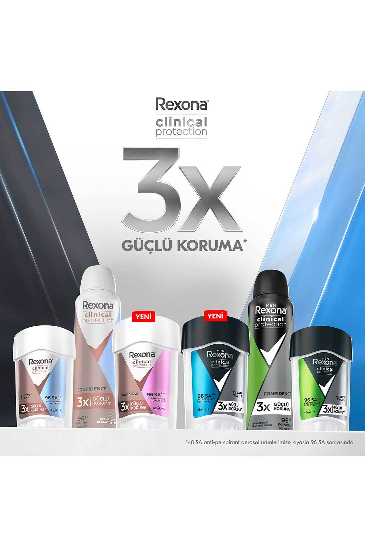 Rexona Men Clinical Protection Erkek Stick Deodorant Clean Scent 3x ...
