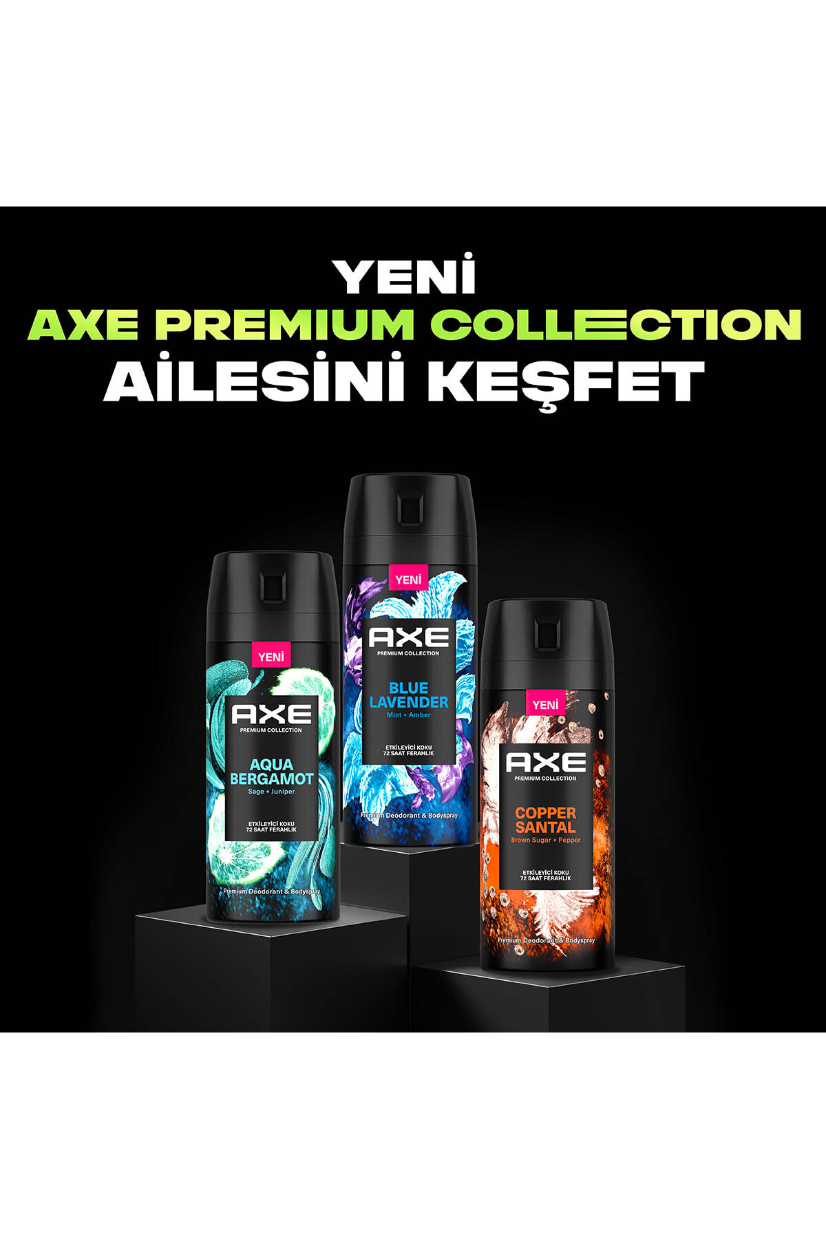 Axe Premium Collection Erkek Sprey Deodorant Aqua Bergamot 72 Saat ...
