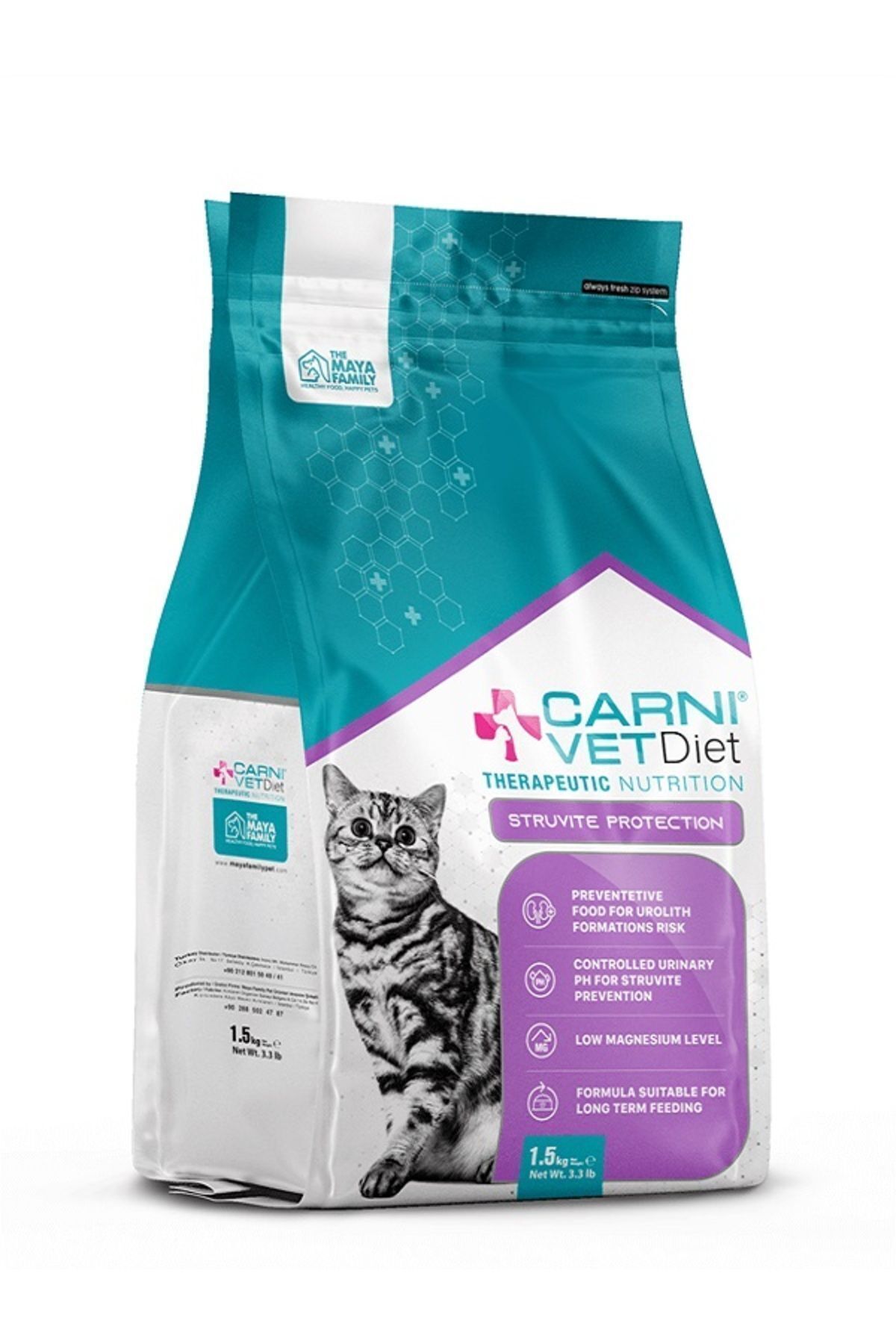 CARNİ LİFE CARNI VET DIET STRUVITE PROTECTION KEDİ MAMA 1,5 KG - Fiyatı ...