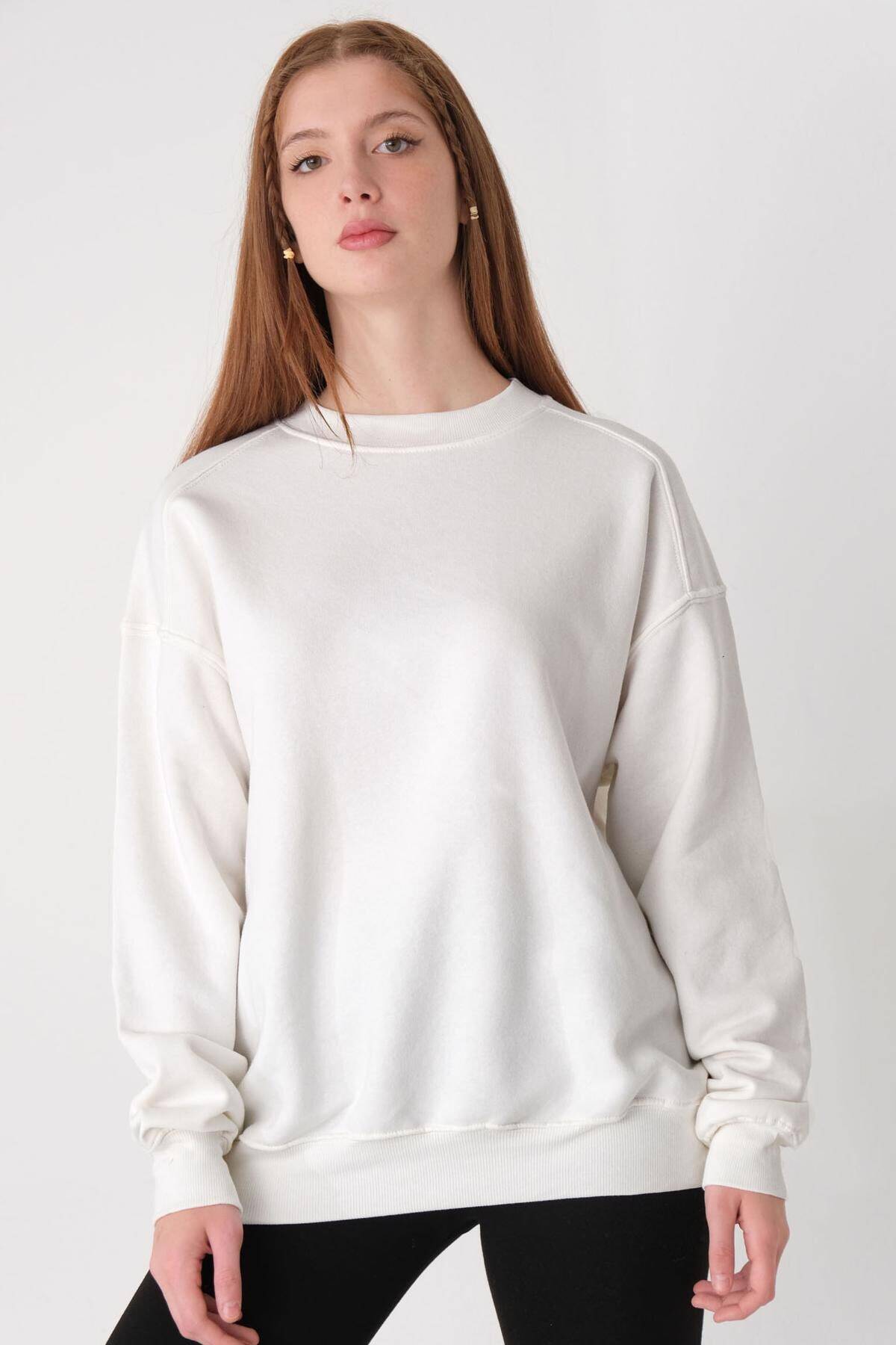 Addax Bisiklet Yaka Şardonlu Basic Sweatshirt S3408-k11 Fiyatı, Yorumları - Trendyol