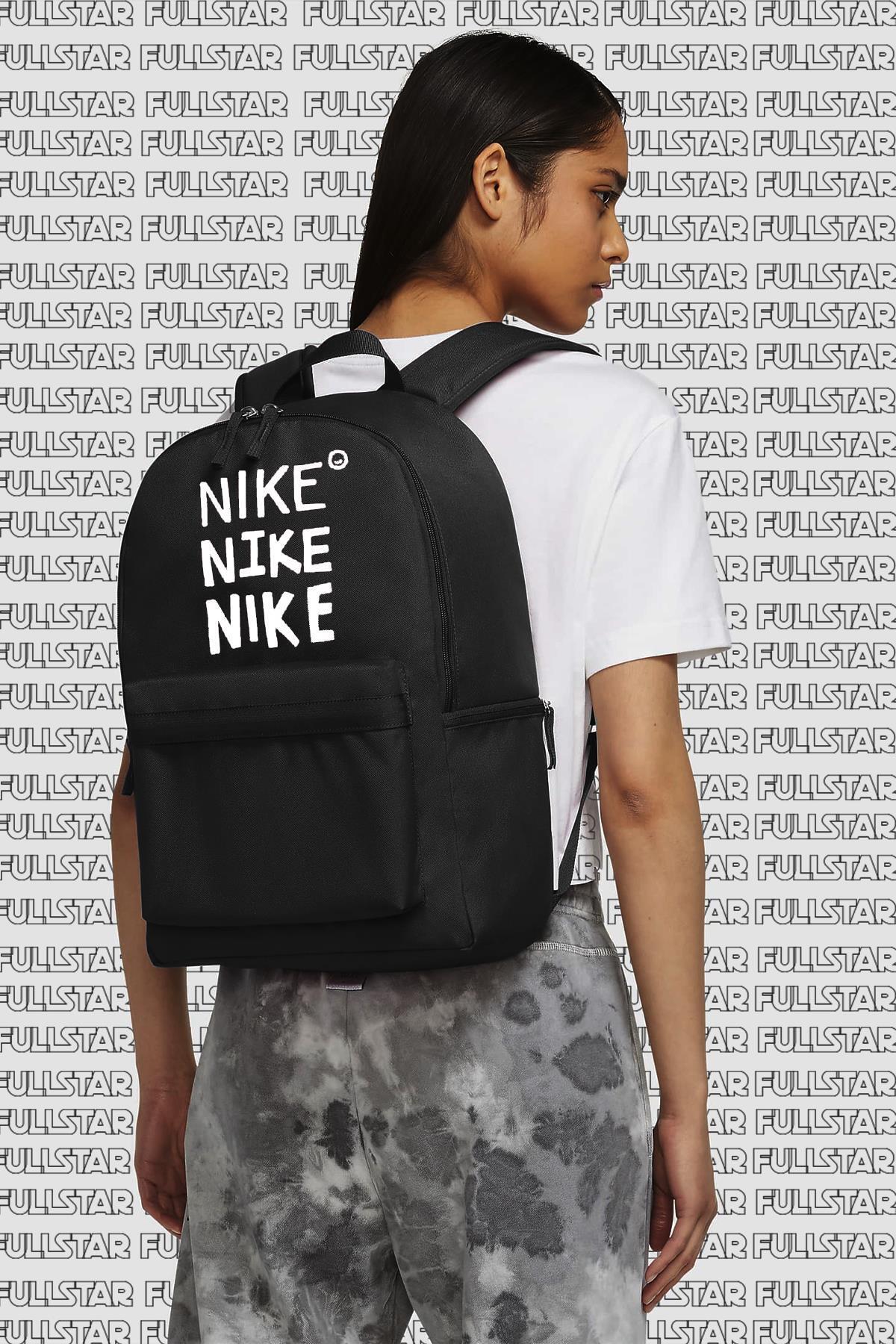 Nike Heritage Logo College and University Black Backpack 25 lt Günlük ...