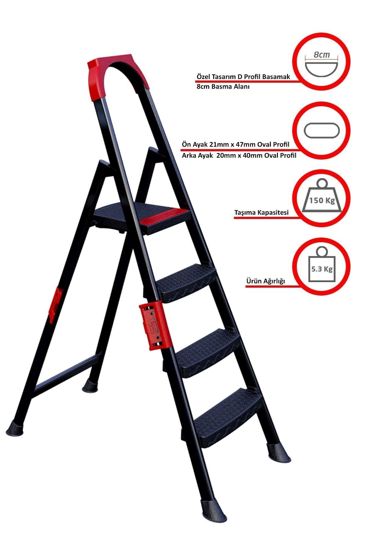 ERTEKPA Anka Plus 3+1 Basamaklı Metal Merdiven Fiyatı, Yorumları - Trendyol