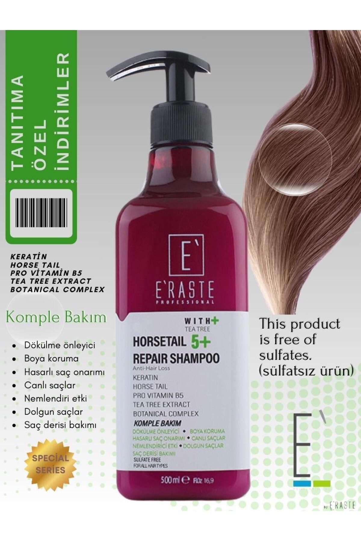 ERASTE HORSETAIL 5+ BAKIM ŞAMPUANI 500ML Fiyatı, Yorumları - Trendyol