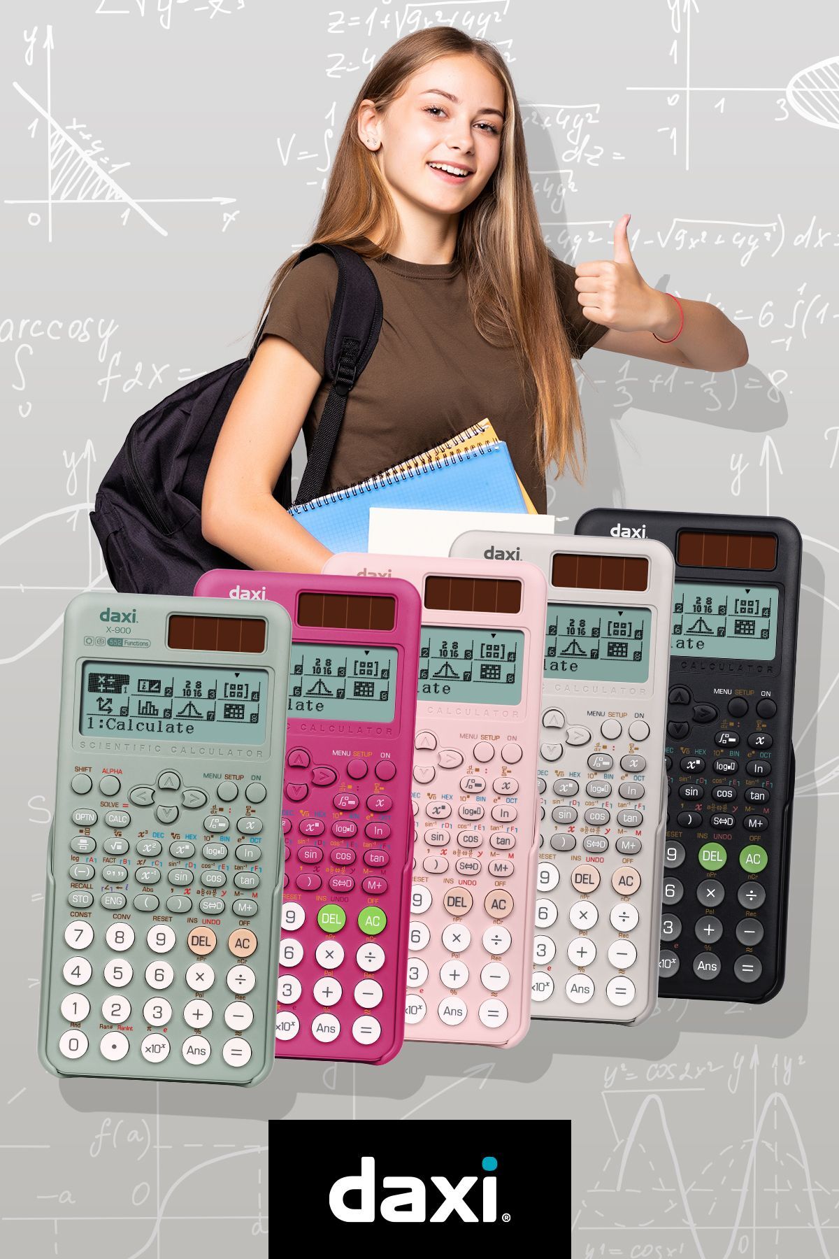 Daxi X-900 552 FONKSİYONLU BİLİMSEL HESAP MAKİNESİ, SİYAH - Fiyatı ...