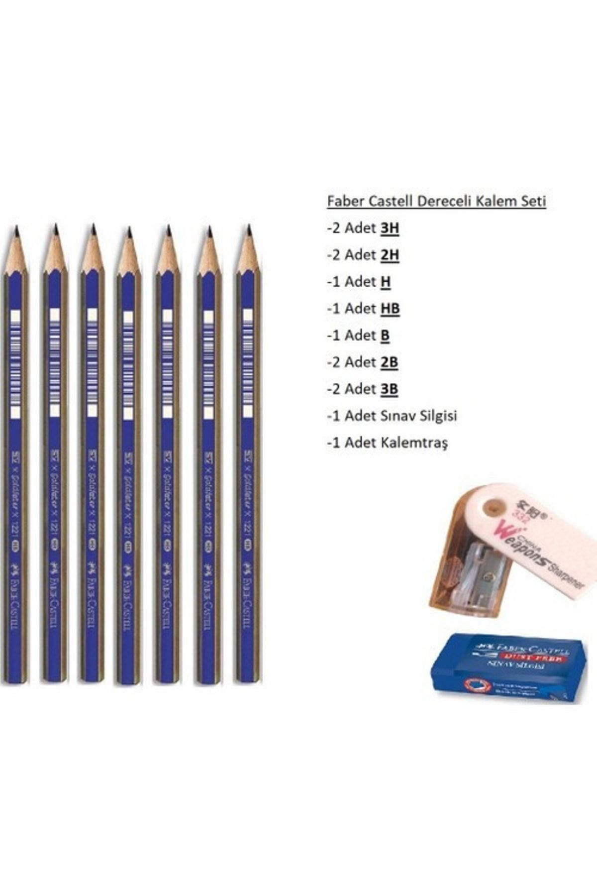Faber Castell Faber-castell Resim Kalemi Faber Dereceli Kalem Seti ...