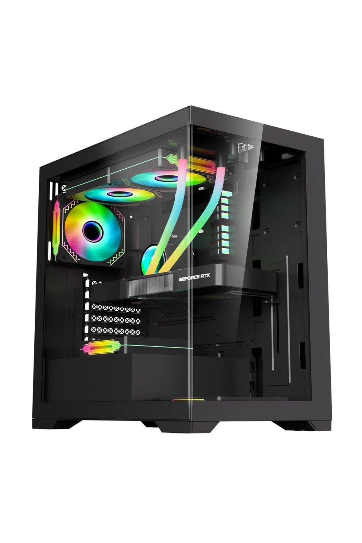 XASER Mg210 4x Rgb Fan Usb 3.0 Powersız Siyah M-atx Gaming Oyuncu ...