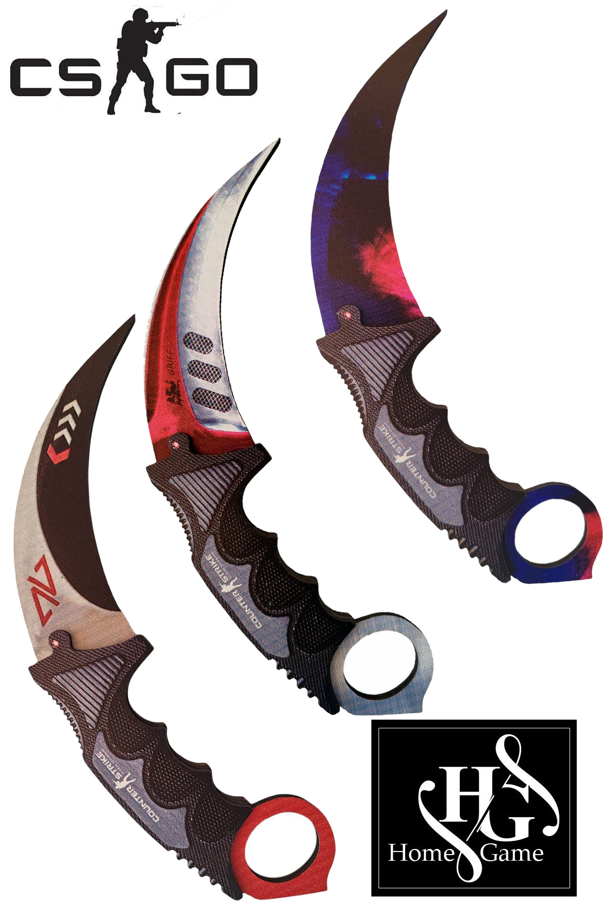 Home Game Ahşap Cs-go 3'lü Karambit Oyuncak Set 2 Asimov- Autotronic - Galaksi karambitFiyatı ...