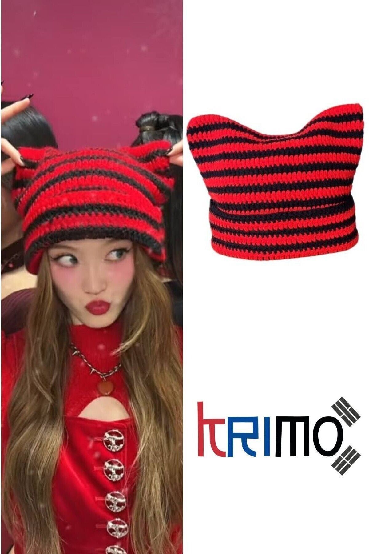 KRIMO Kpop Idol Kore Tarzı Kedi Kulaklı Örgü Bere Fiyatı, Yorumları - Trendyol