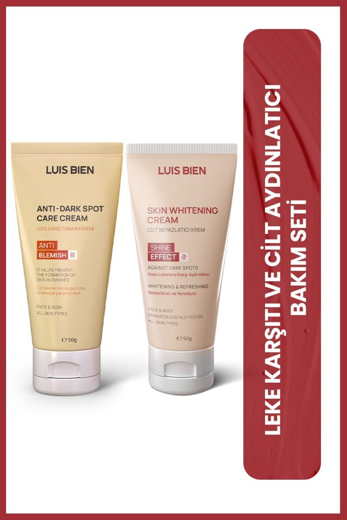 Luis Bien Leke Karşıtı Ve Cilt Aydınlatıcı Bakım Seti | Nemlendirici Ve ...