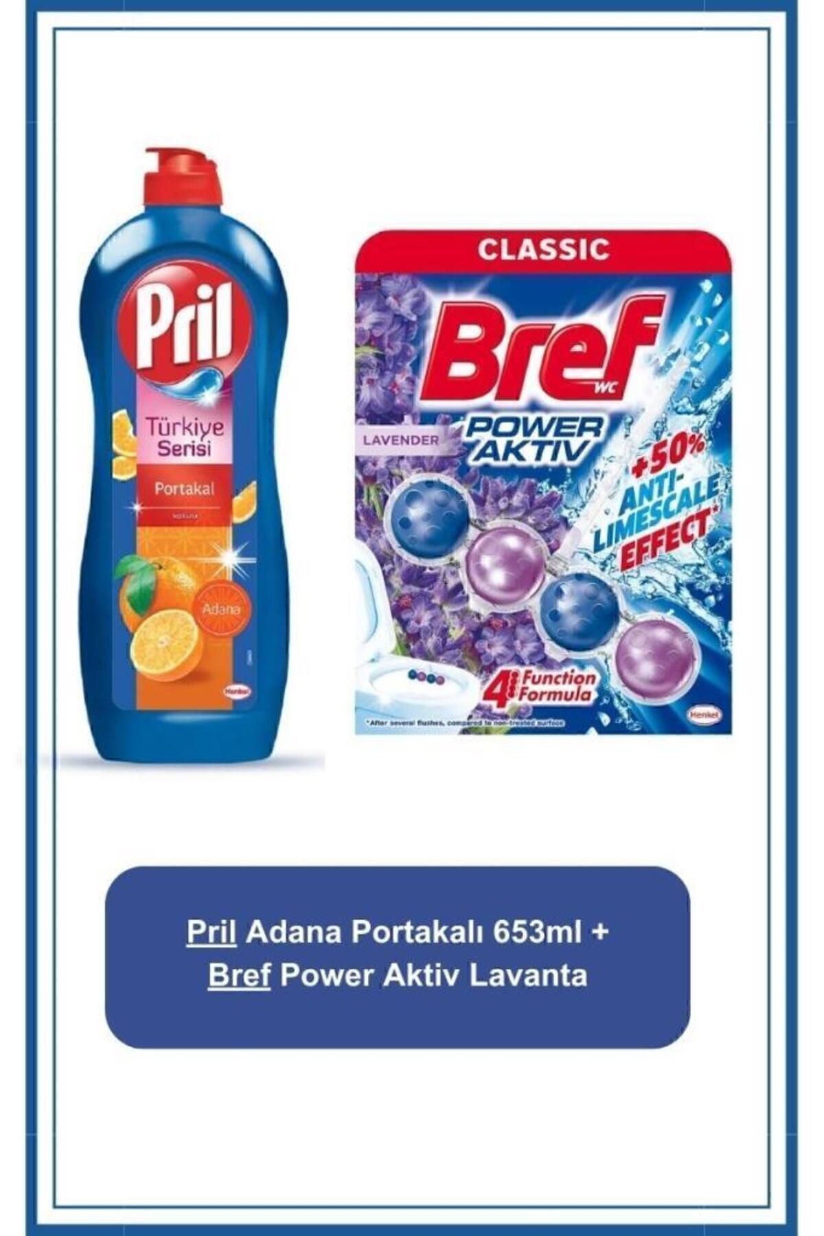 Pril Adana Portakalı 653ml Power Aktiv Katı Tuvalet Bloğu Tekli Lavanta ...