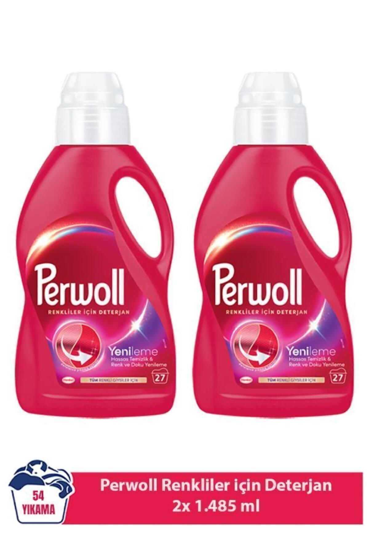 Perwoll Sıvı Deterjan Yenileme Renkliler 2x1.485ml – Renk Koruma İçin ...