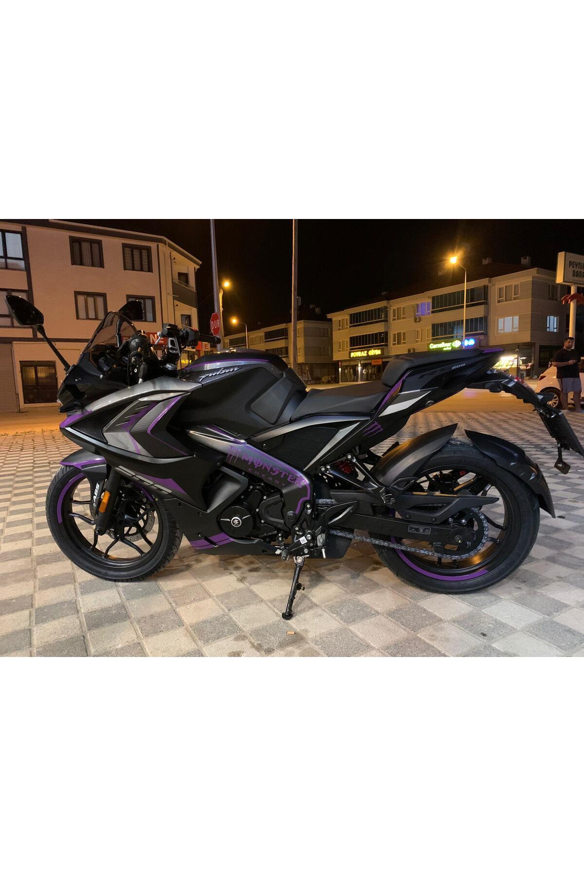Motiker Bajaj Pulsar Rs200 Mor Takım Sticker Modeli - Fiyatı, Yorumları