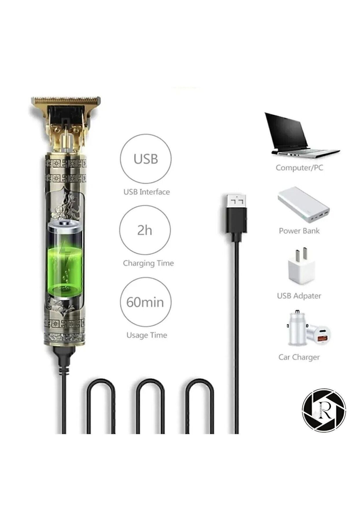 REVOPRO Tıraş Makinesi Usb Şarjlı Saç Sakal Vücut Kıl Tüy Alma Kadın ...