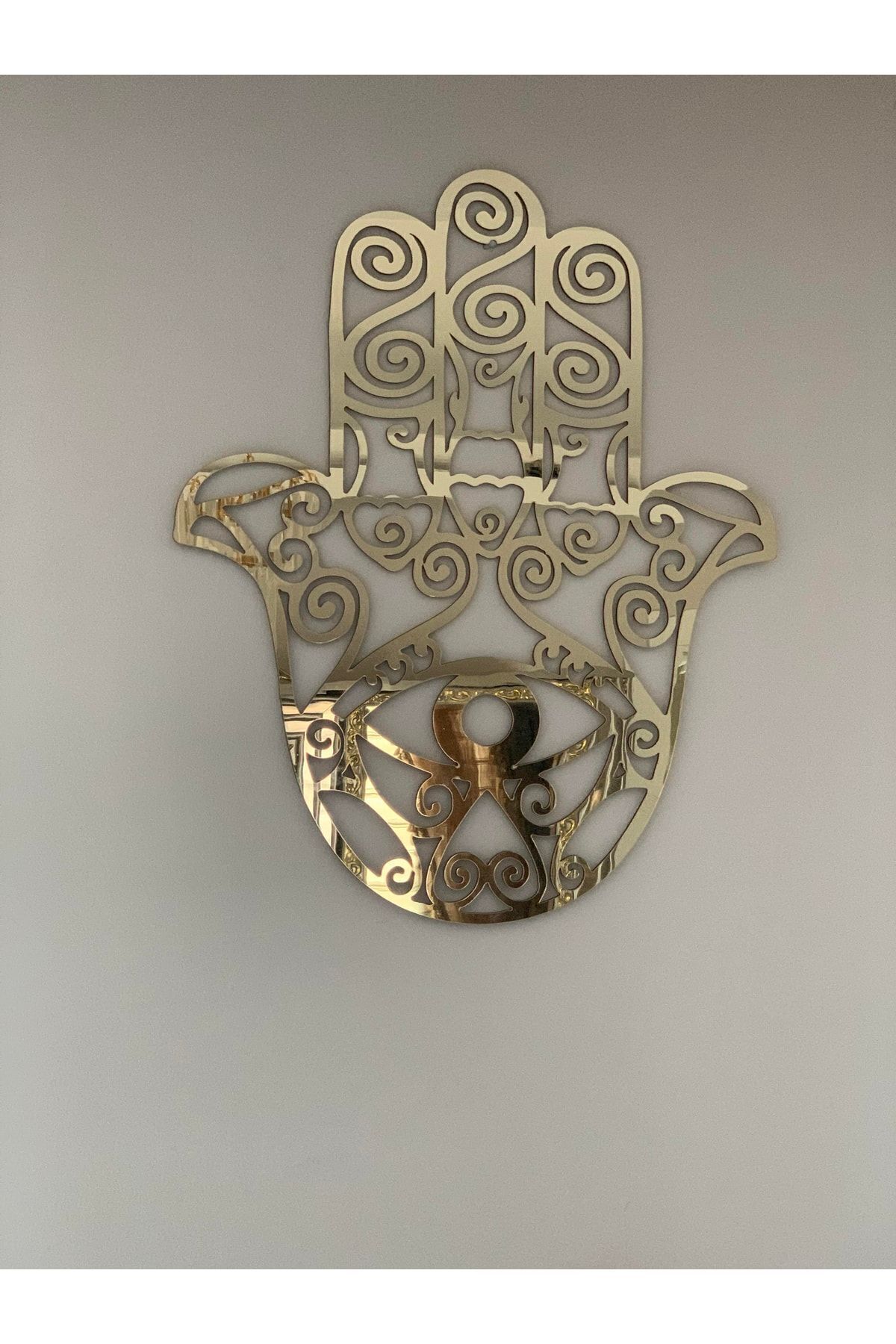 Numa Concept Hamsa Fatma Ana Eli Mdf Üzeri Gold Pleksi Duvar Dekorasyon ...