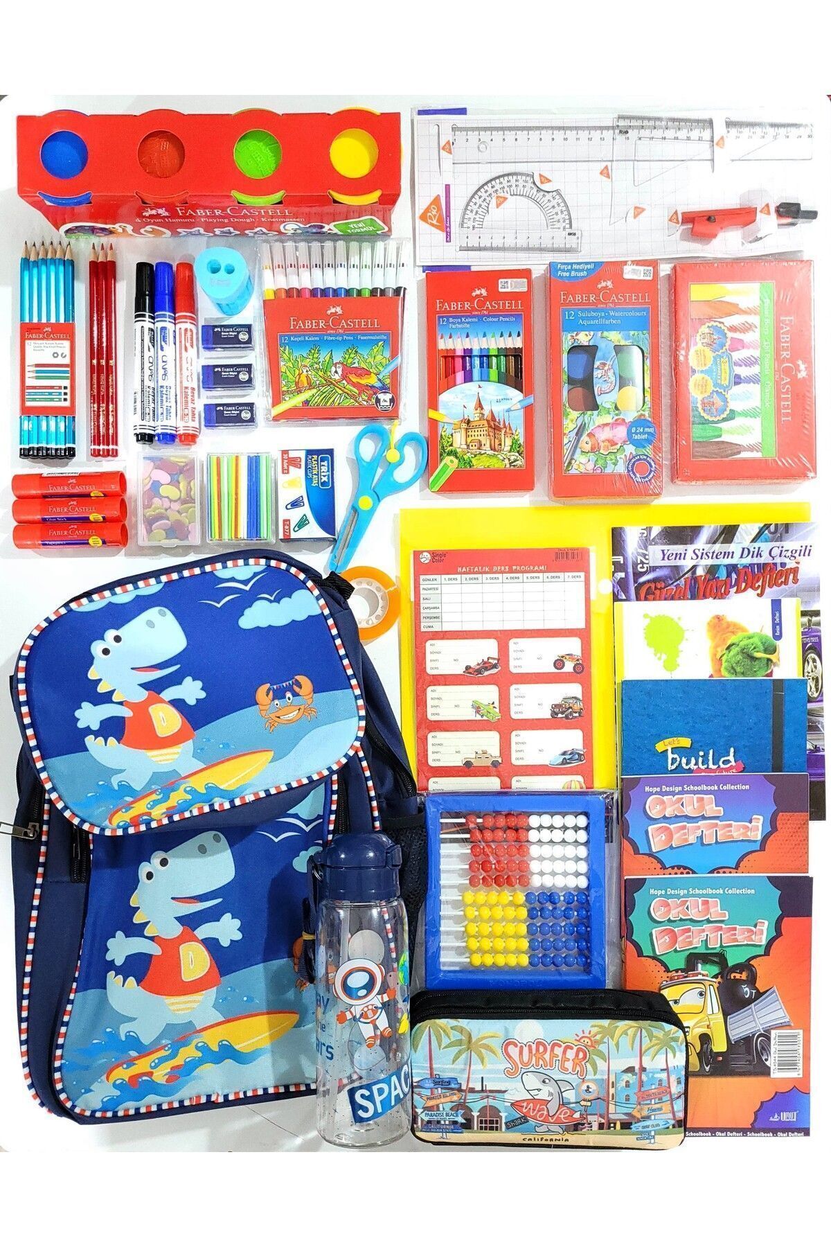Bendemix Erkekler Için 1.sınıf Okul Ihtiyaç Kırtasiye Seti 28 Parça ...