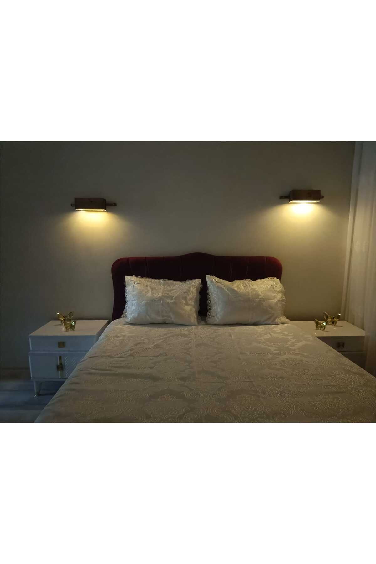 ViraHome 2 Li Dekoratif Peri Ledli Pilli Ahşap Aplik Dekoratif ...