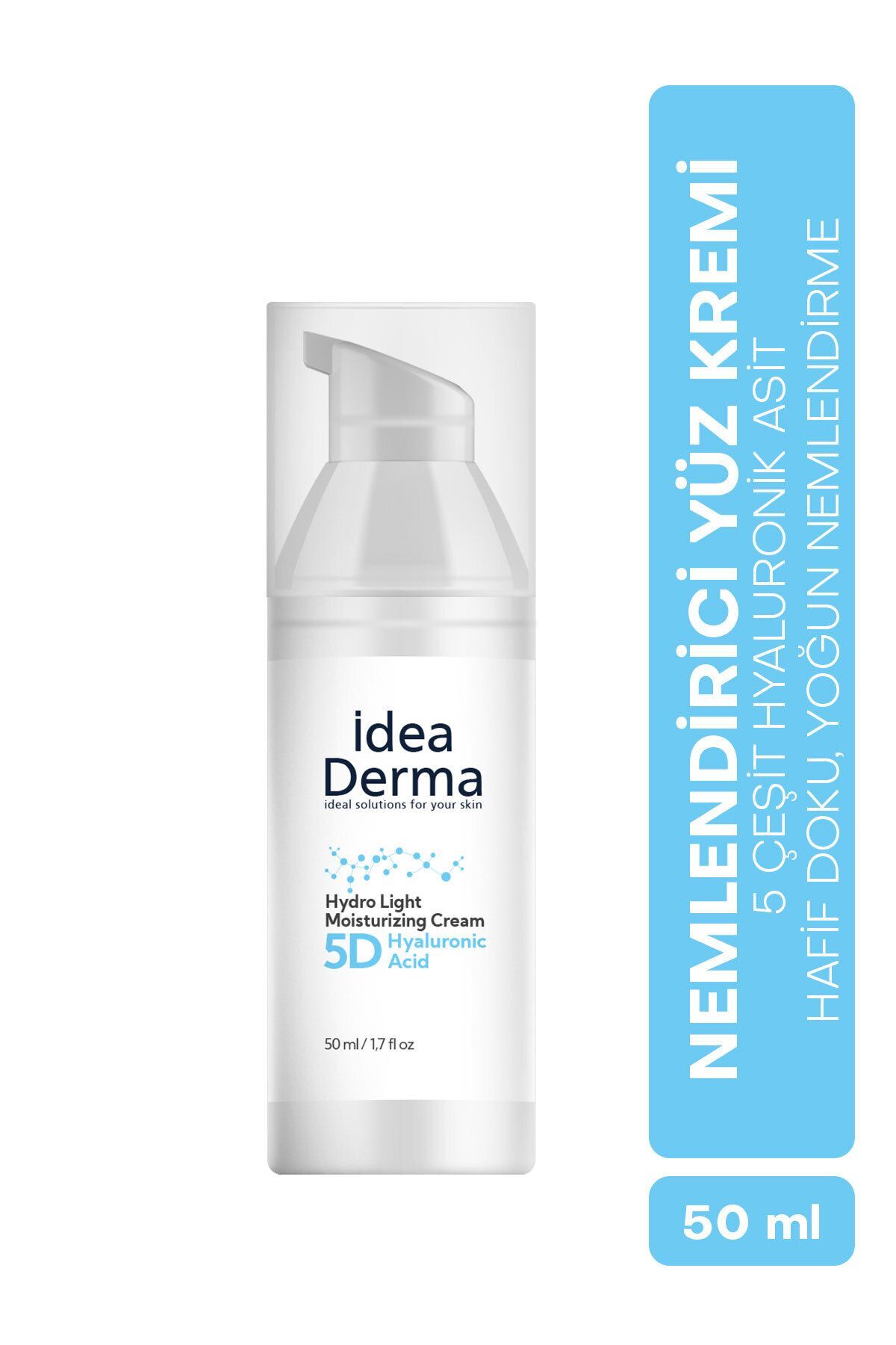 İdea Derma 5d Hyaluronic Acid Hydro Light Nemlendirici Krem 50 ml ...