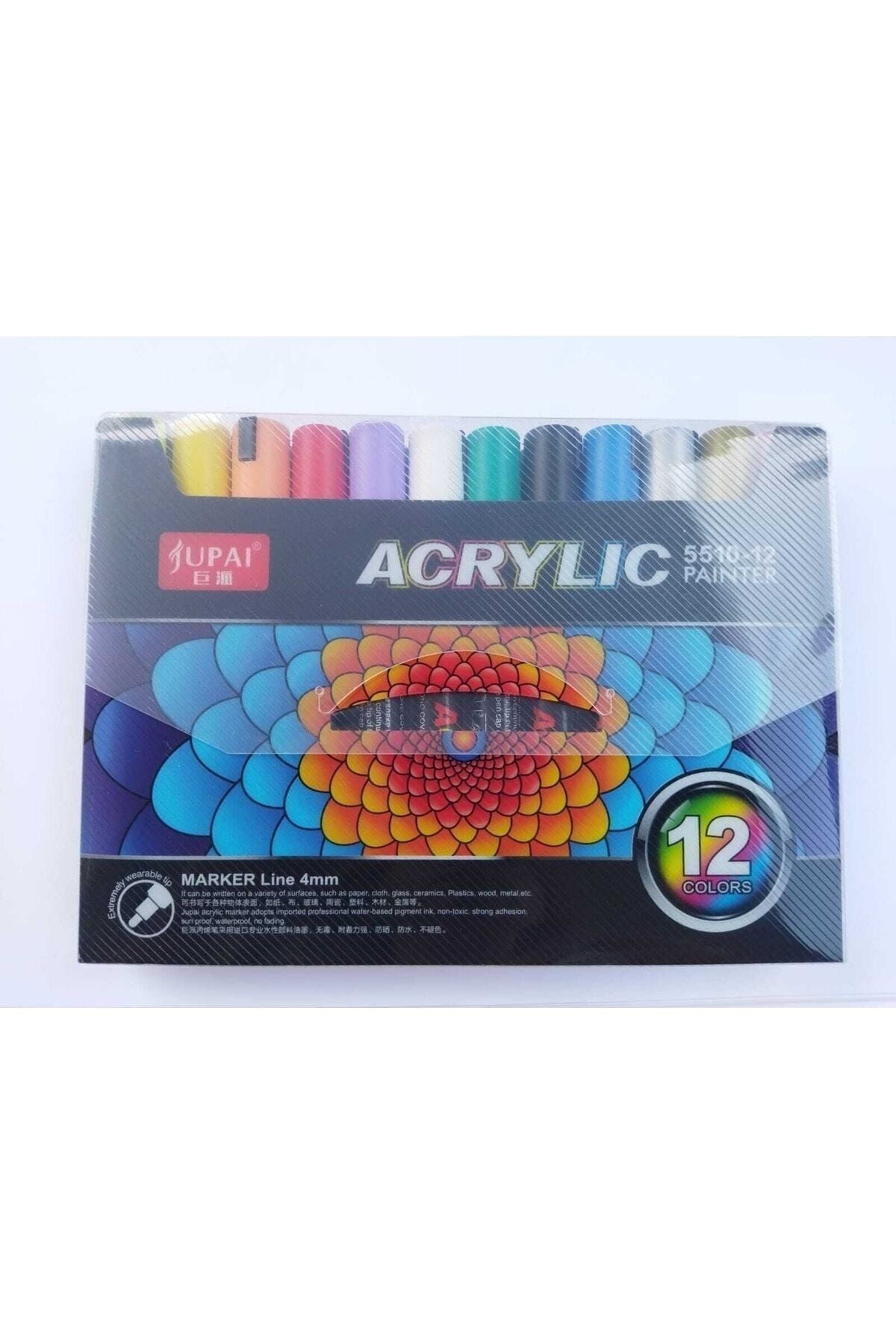 Cıvıltı Jupaı Acrylıc 5510-12 Painter 12 Color Marker Line 12 Renk ...