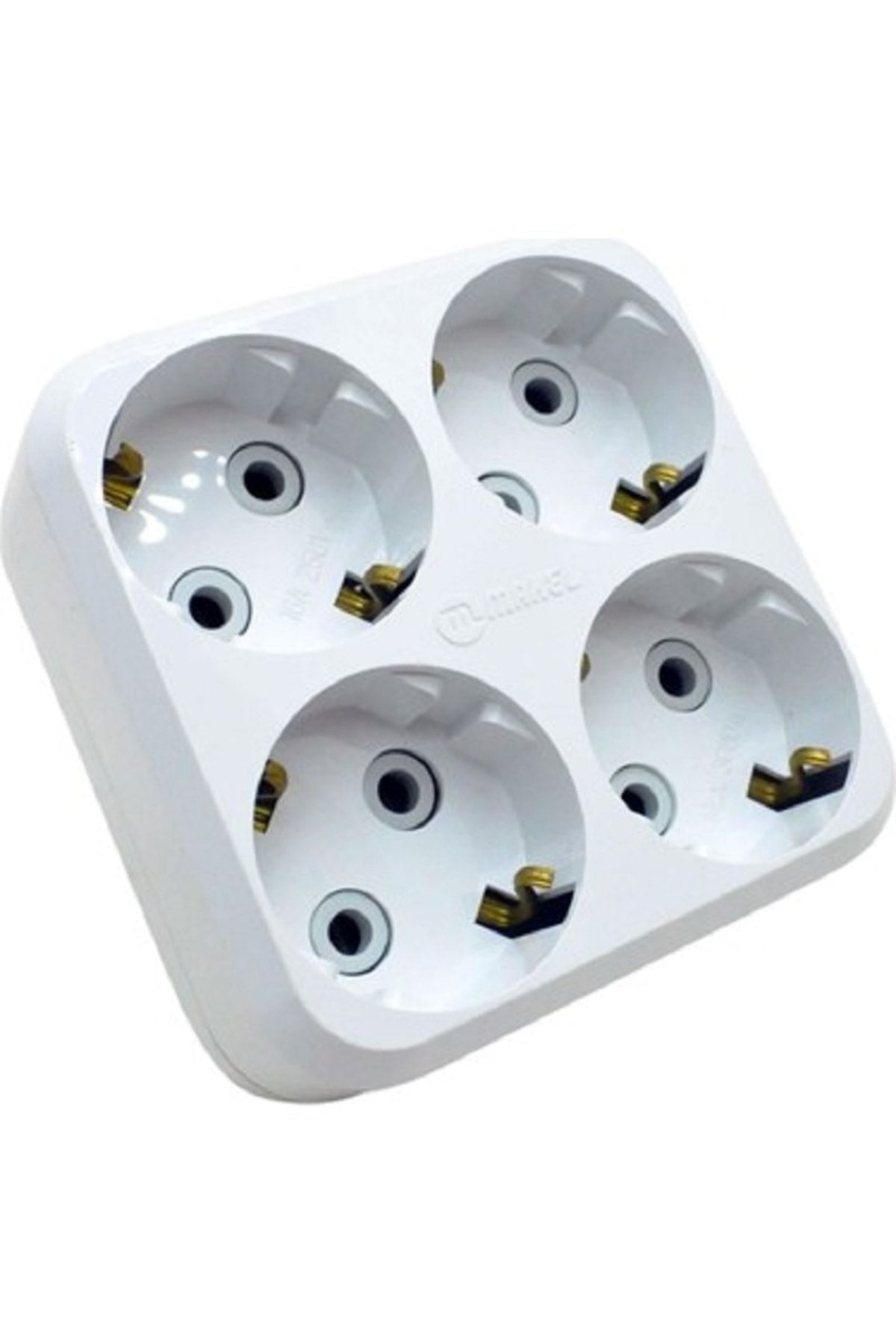 MAKEL Kare Dörtlü 4 Lü Topraklı Fişli Priz Golyat - Fiyatı, Yorumları
