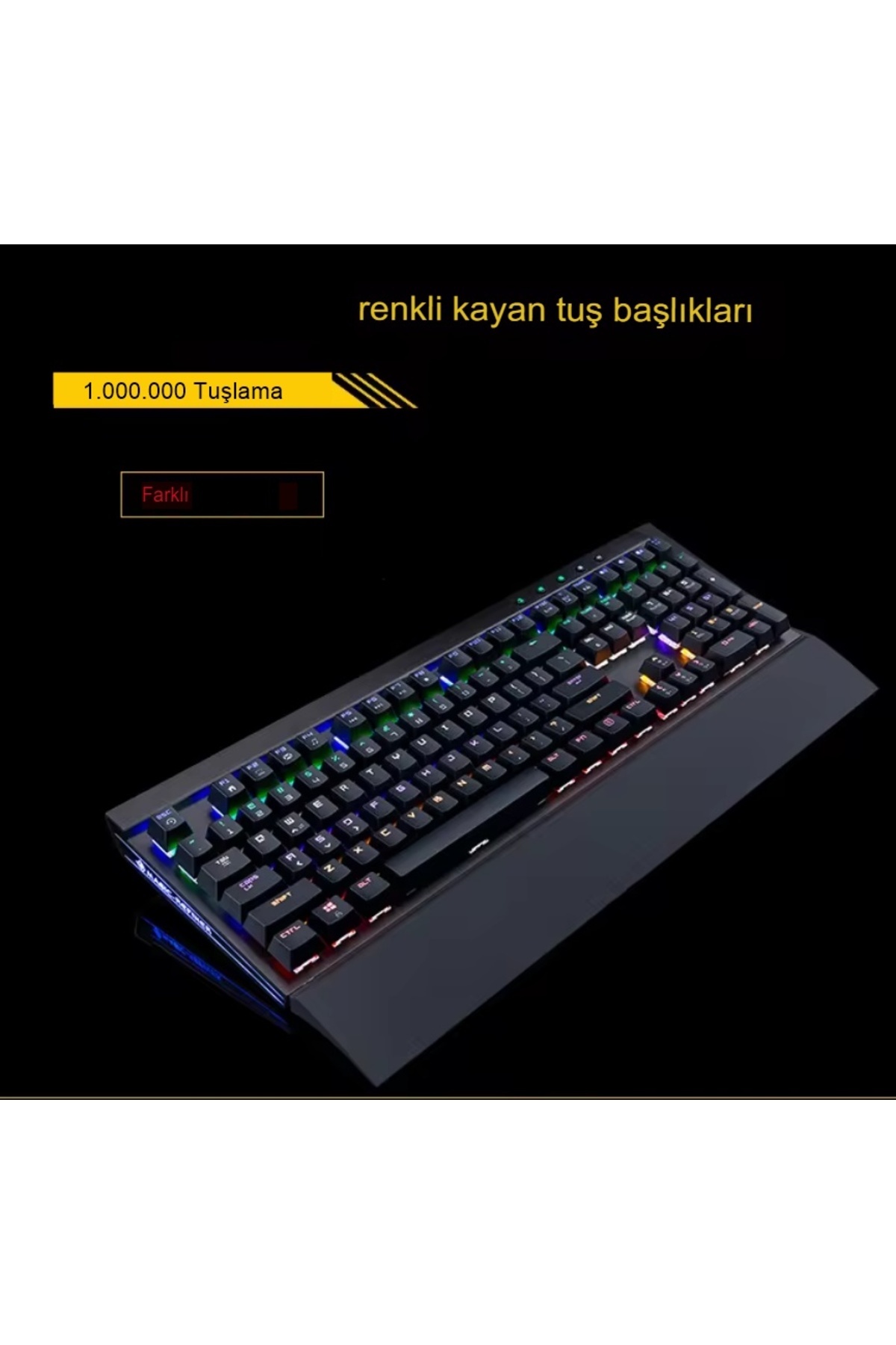 Tisul 2'li Set GK60 Uyumlu Oyuncu Klavyesi VE X15 Mouse Fare Bilek ...