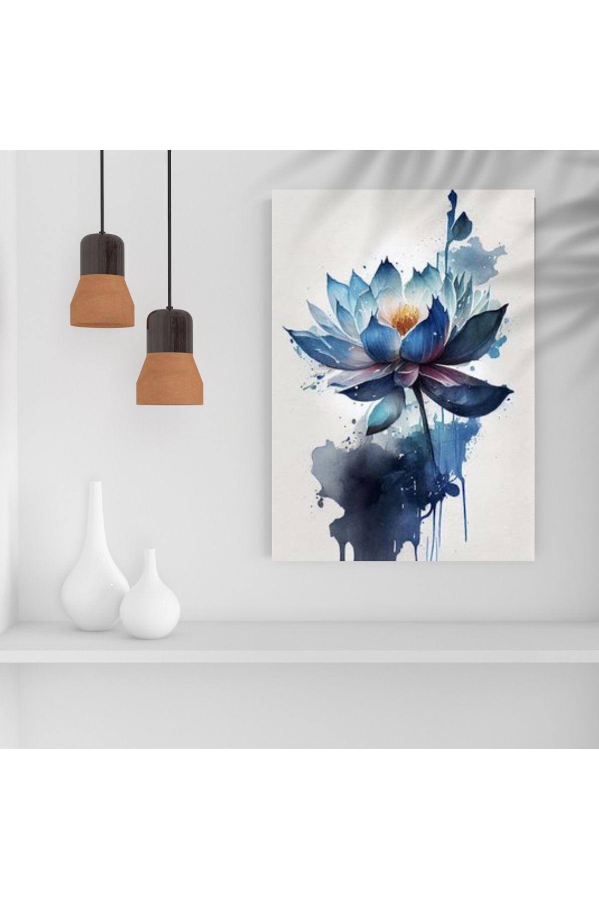 lule home Sayılarla Boyama Seti Mavi Lotus Çiçeği 40x50 cm Fiyatı ...