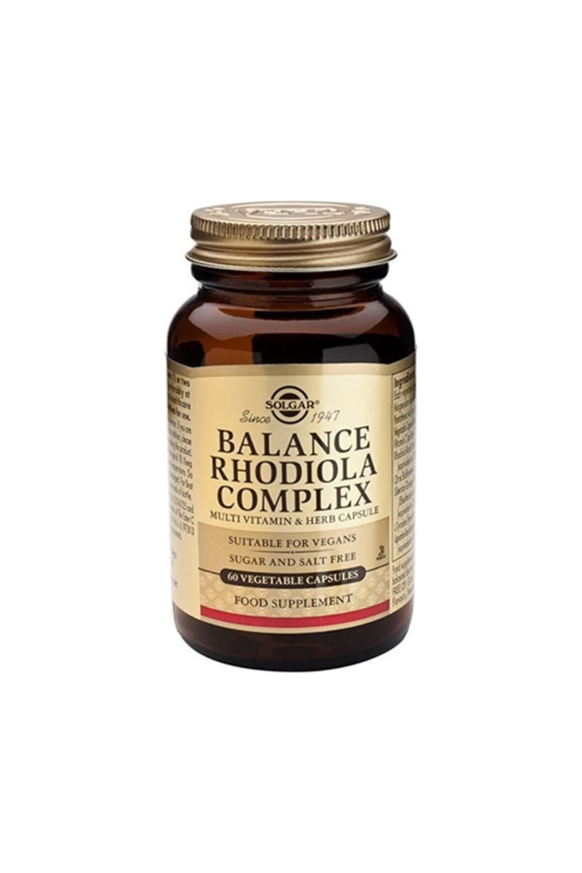 Solgar Balance Rhodiola Complex 100 Vegi Kapsül - Fiyatı, Yorumları