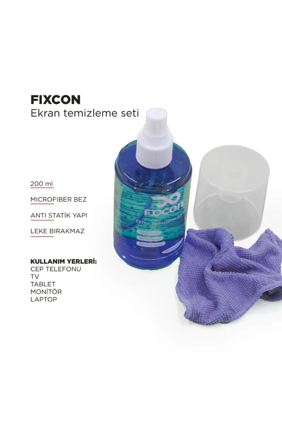 Hanedanev Fixcon Ekran Dezenfekte Spreyi Bez Hediyeli Ekran Temizleme Spreyi 200 ML - Fiyatı ...