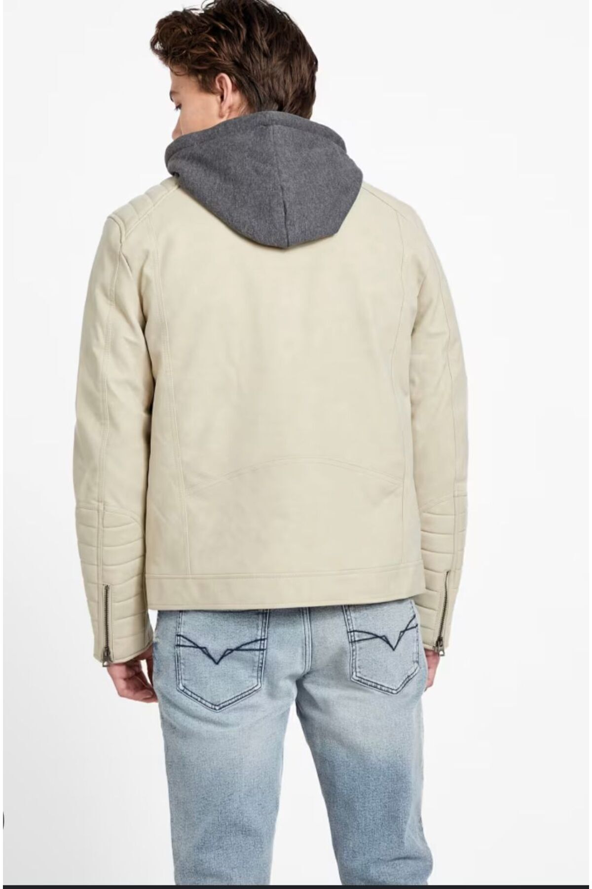 Guess Paxton Suede Moto deri ceket mont L - Fiyatı, Yorumları