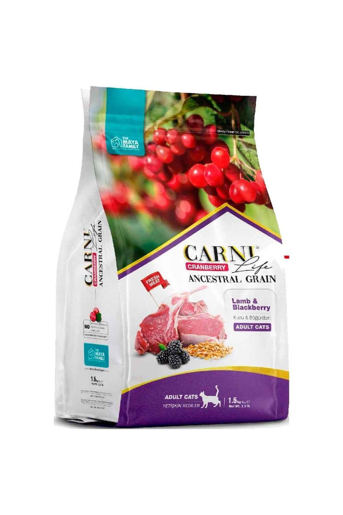 CARNİ LİFE Carni Life Kedi Maması 10 Kg Kuzu Eti Böğürtlen Kızılcık ...
