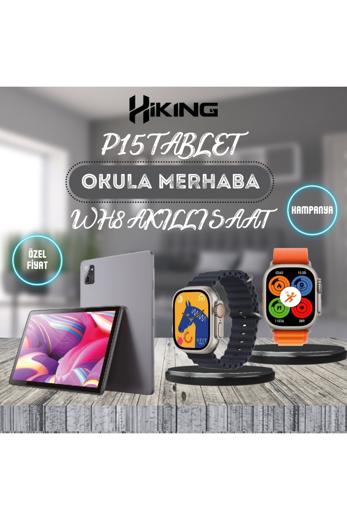 Hikıng P15 Tablet WH8 Akıllı Saat 2li Okul Seti Fiyatı, Yorumları - Trendyol
