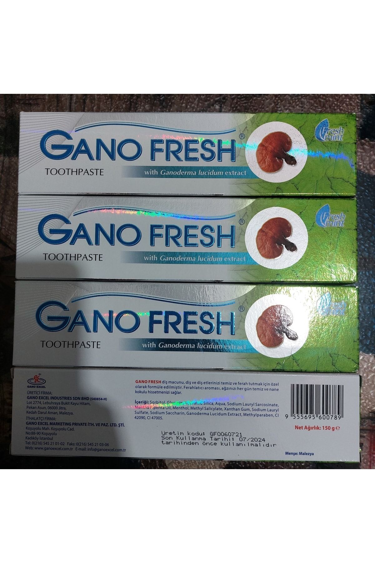 GanoExcel Gano Fresh Diş Macunu 4 Kutu Fiyatı, Yorumları - Trendyol