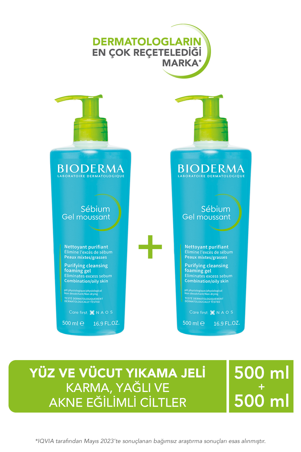 Bioderma Sebium Foaming Gel Karma, Yağlı ve Akne Eğilimli Ciltler İçin ...