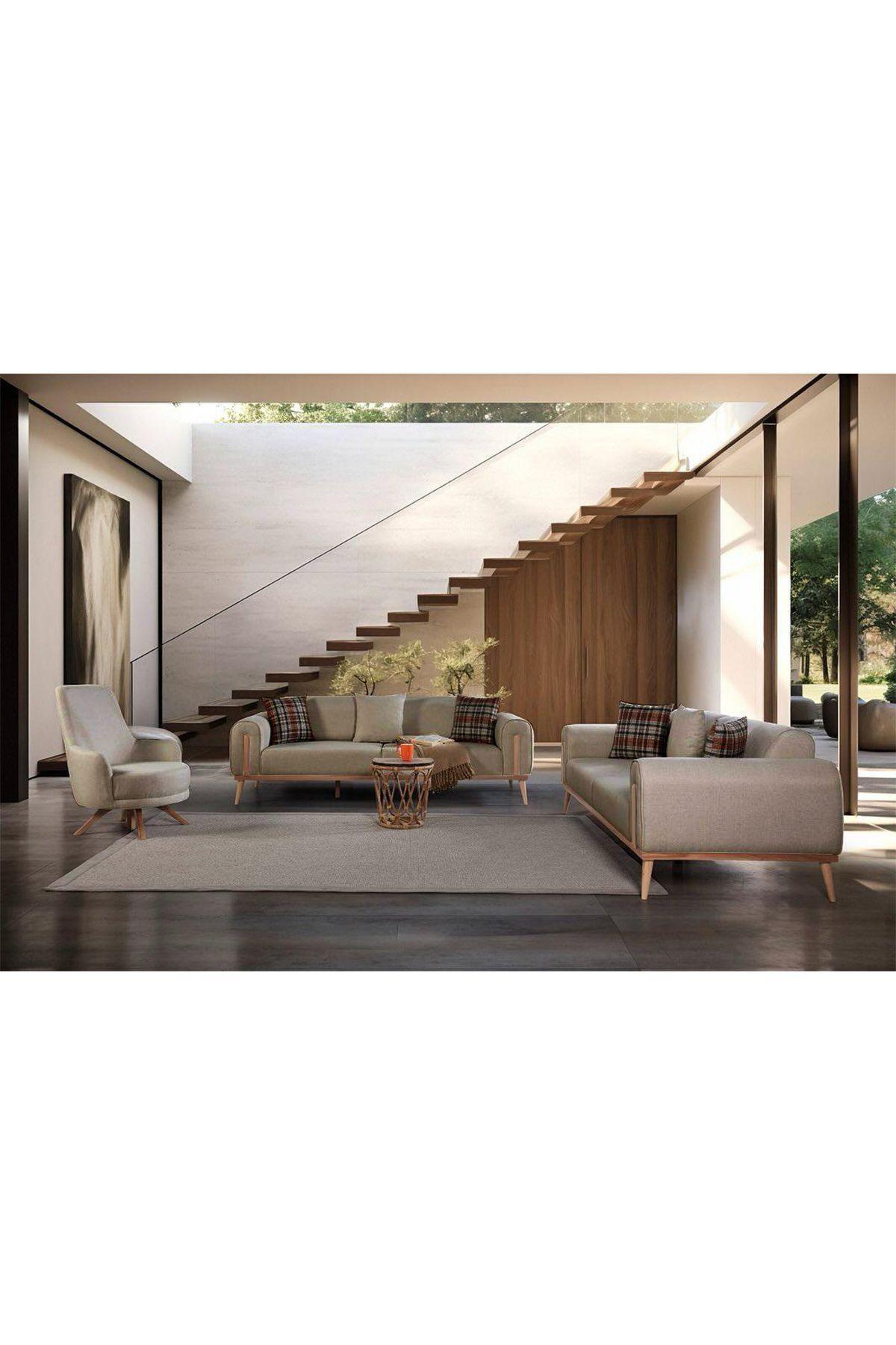 EDSY HOME Riva 3+3+1+1 Koltuk Takımı Sütlü Kahve Fiyatı, Yorumları - Trendyol